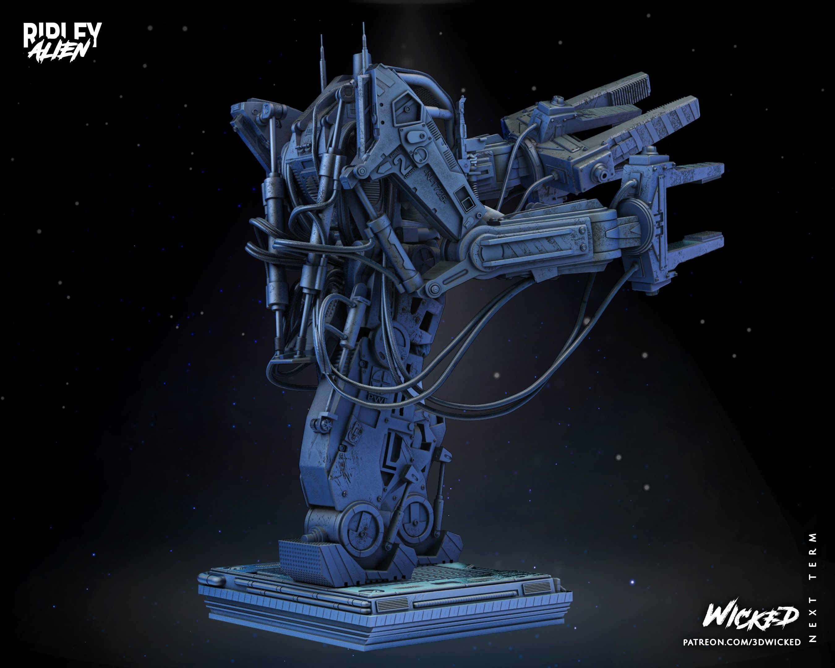 Wicked Power Loader and Ripley Sculpture Tested for 3d printing 3D ...