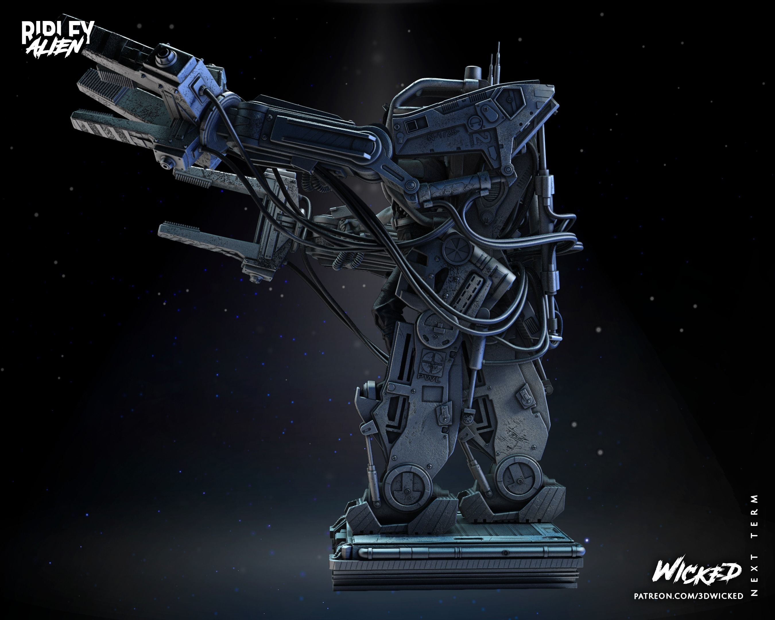 Wicked Power Loader and Ripley Sculpture Tested for 3d printing 3D ...