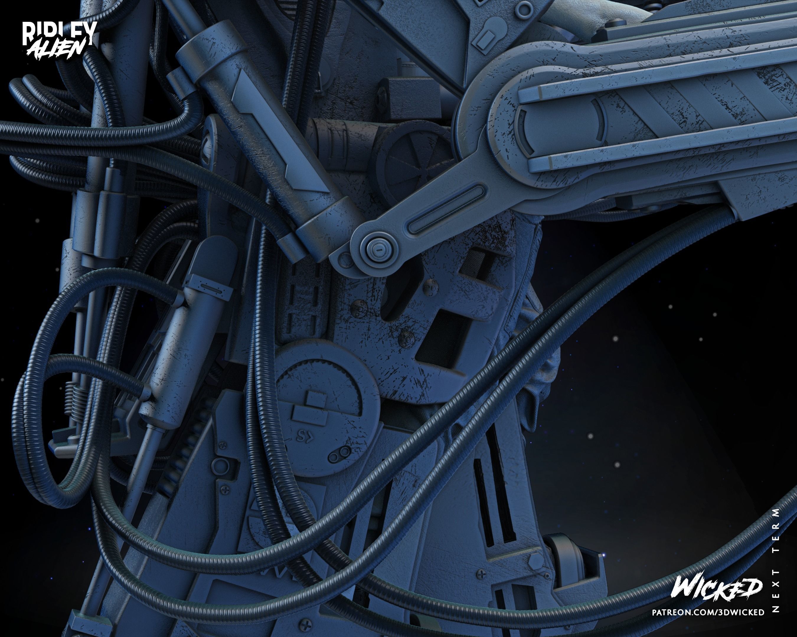 Wicked Power Loader and Ripley Sculpture Tested for 3d printing 3D ...