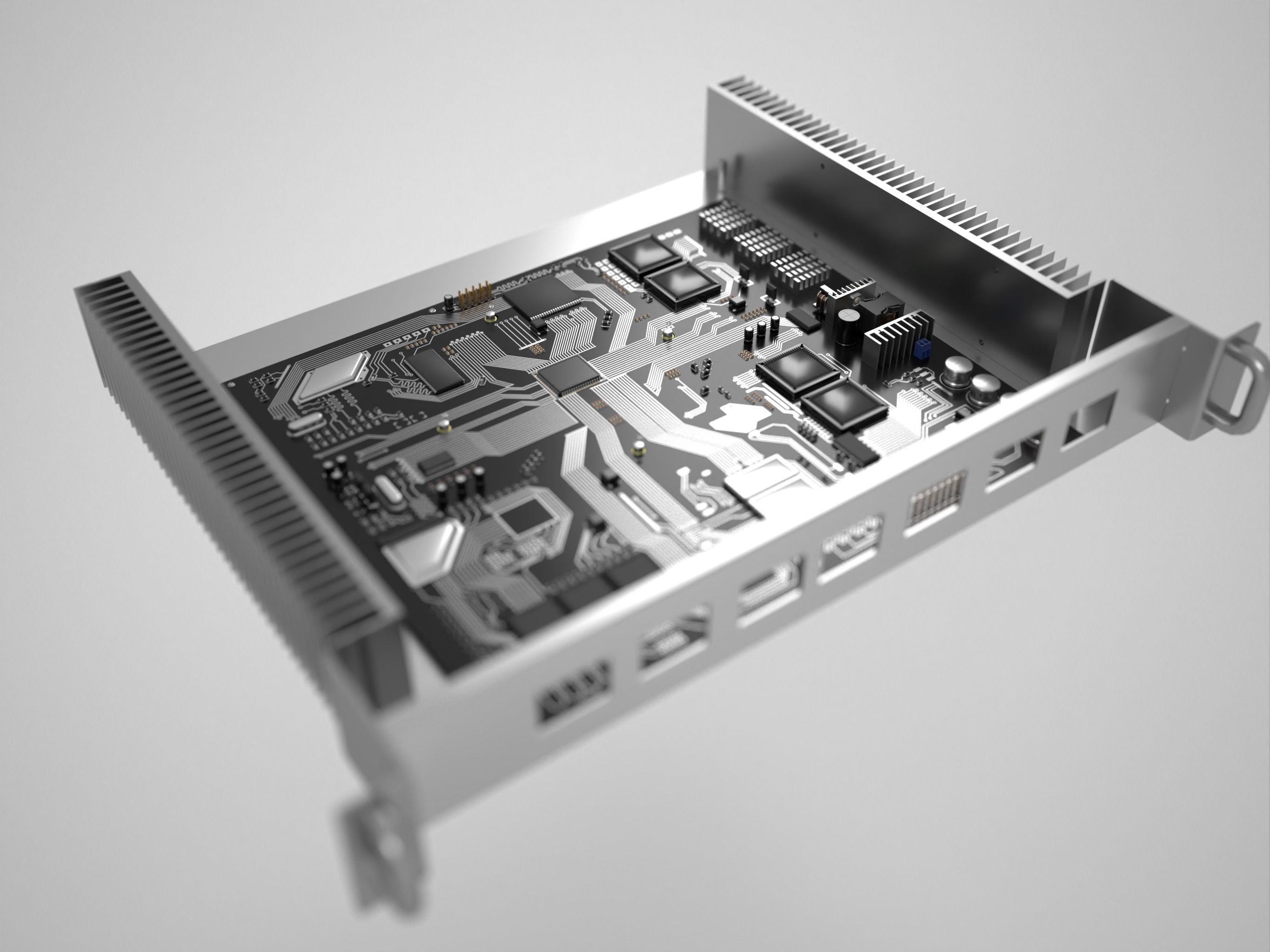 Server Motherboard - Rack Version 3D model | CGTrader