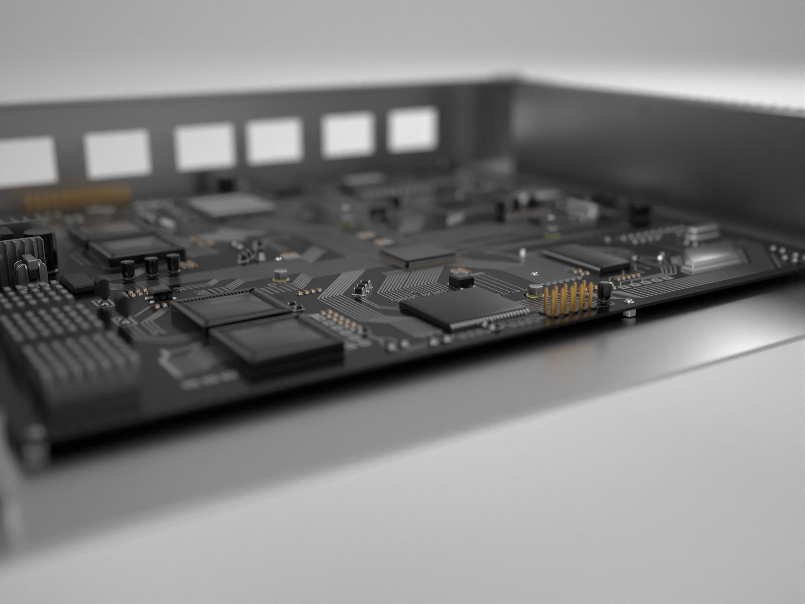 Server Motherboard - Rack Version 3D model | CGTrader