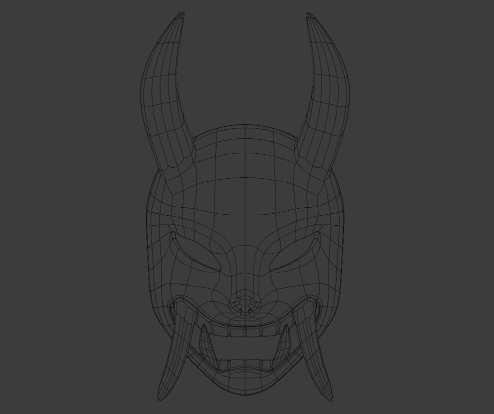 3D model O-Kiku Kikunojo mask One Piece VR / AR / low-poly | CGTrader