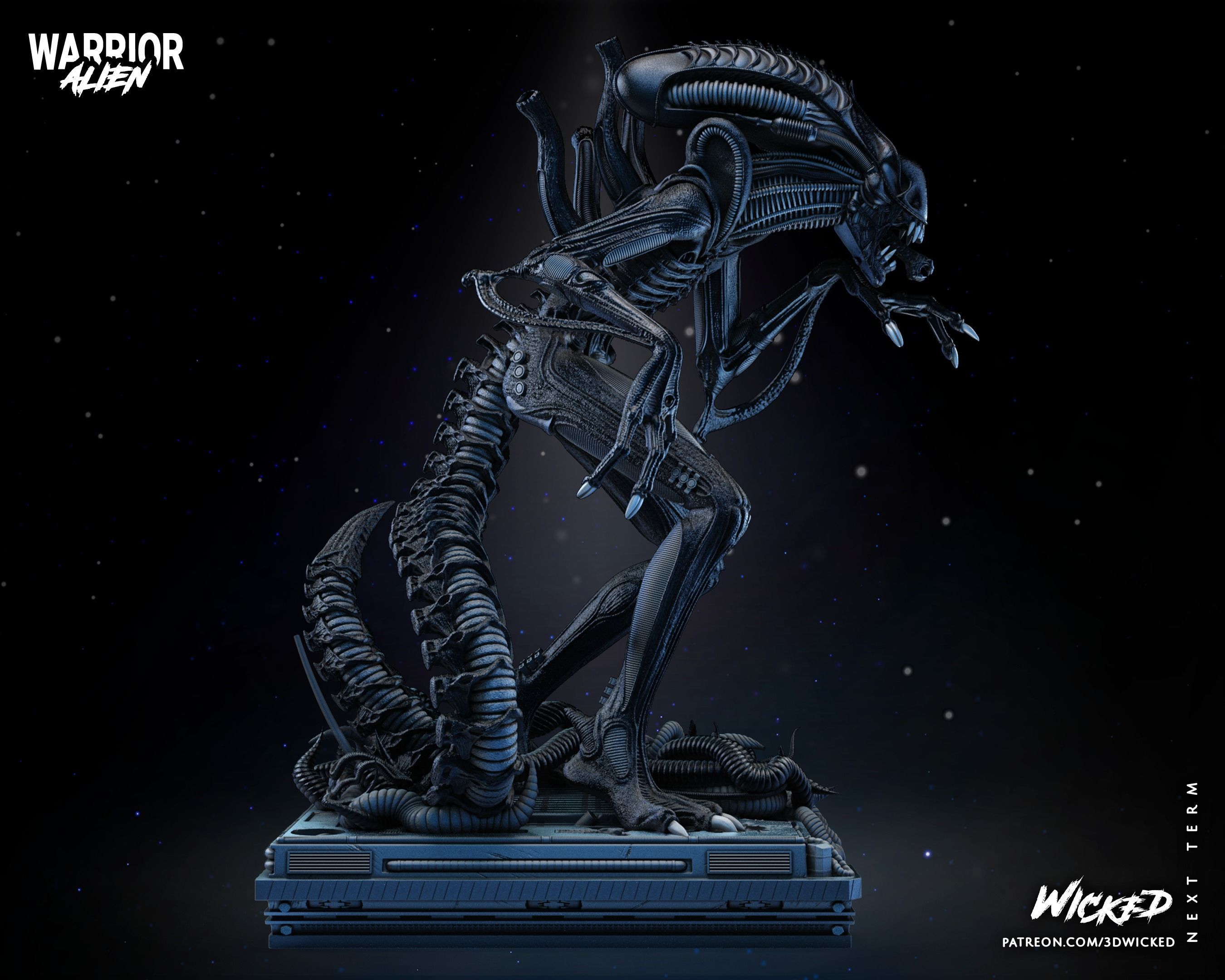 Alien Warrior Sculpture Tested for 3d printing 3D model 3D printable ...