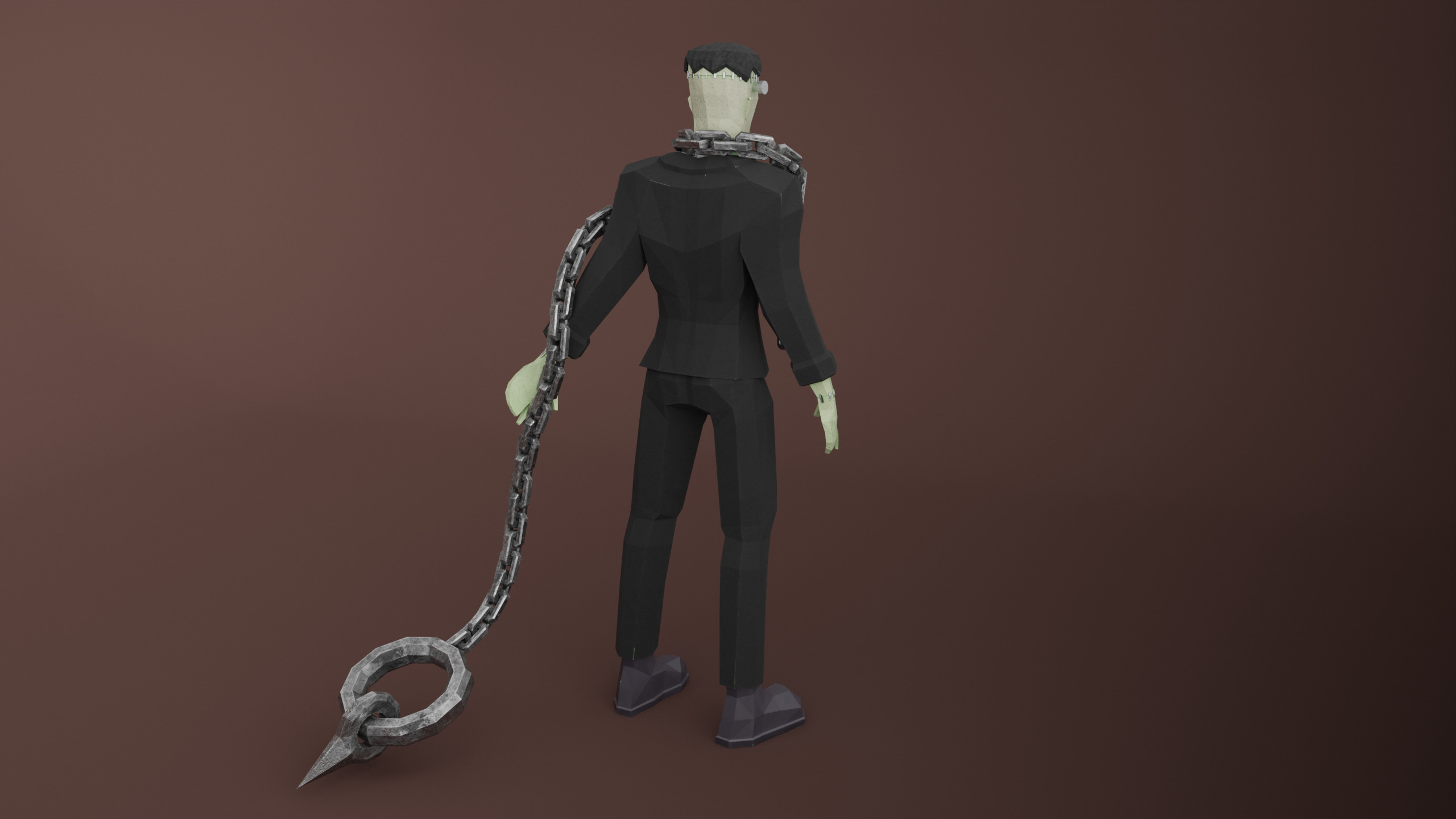 3D model Frankenstein monster Gothic Terrifying beast VR / AR / low ...