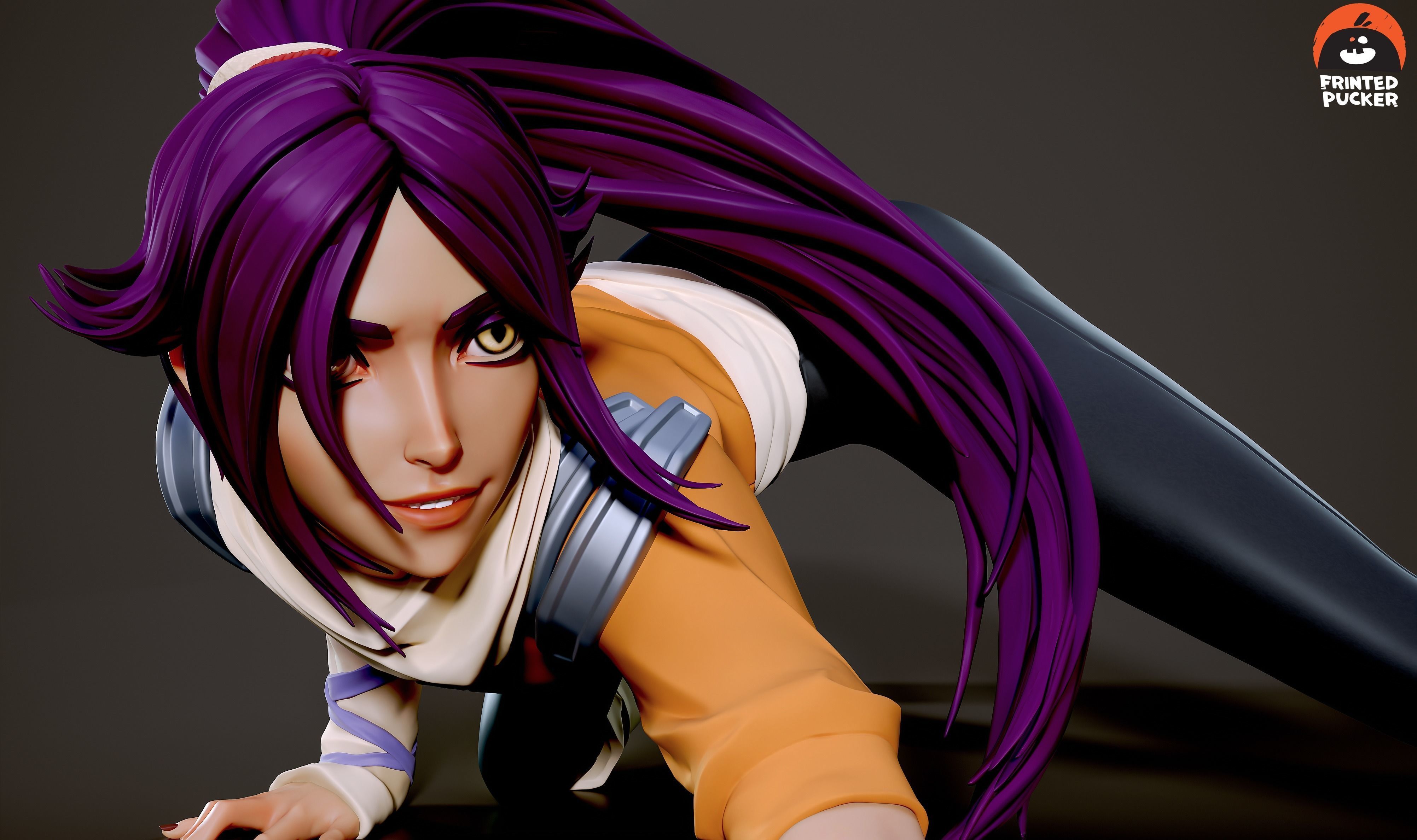 Yoruichi Shihoin pose2 3D model 3D printable | CGTrader