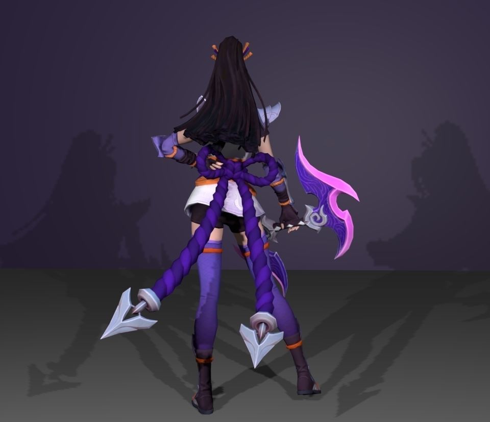 hanabi 3D model animated rigged | CGTrader