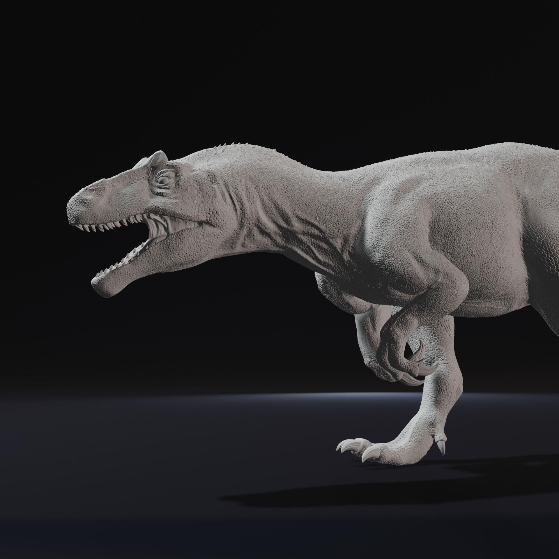 Allosaurus Fragilis Dinosaur Miniature Figure 3D model 3D printable ...