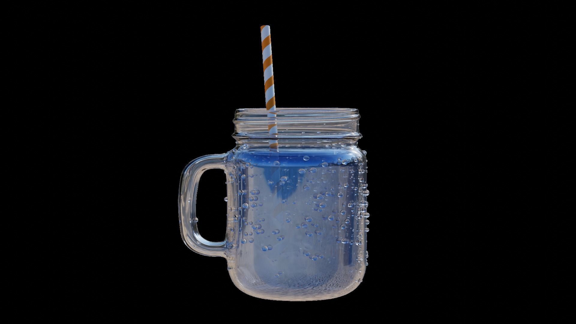 Drink Jar with Droplet Generator free 3D model | CGTrader