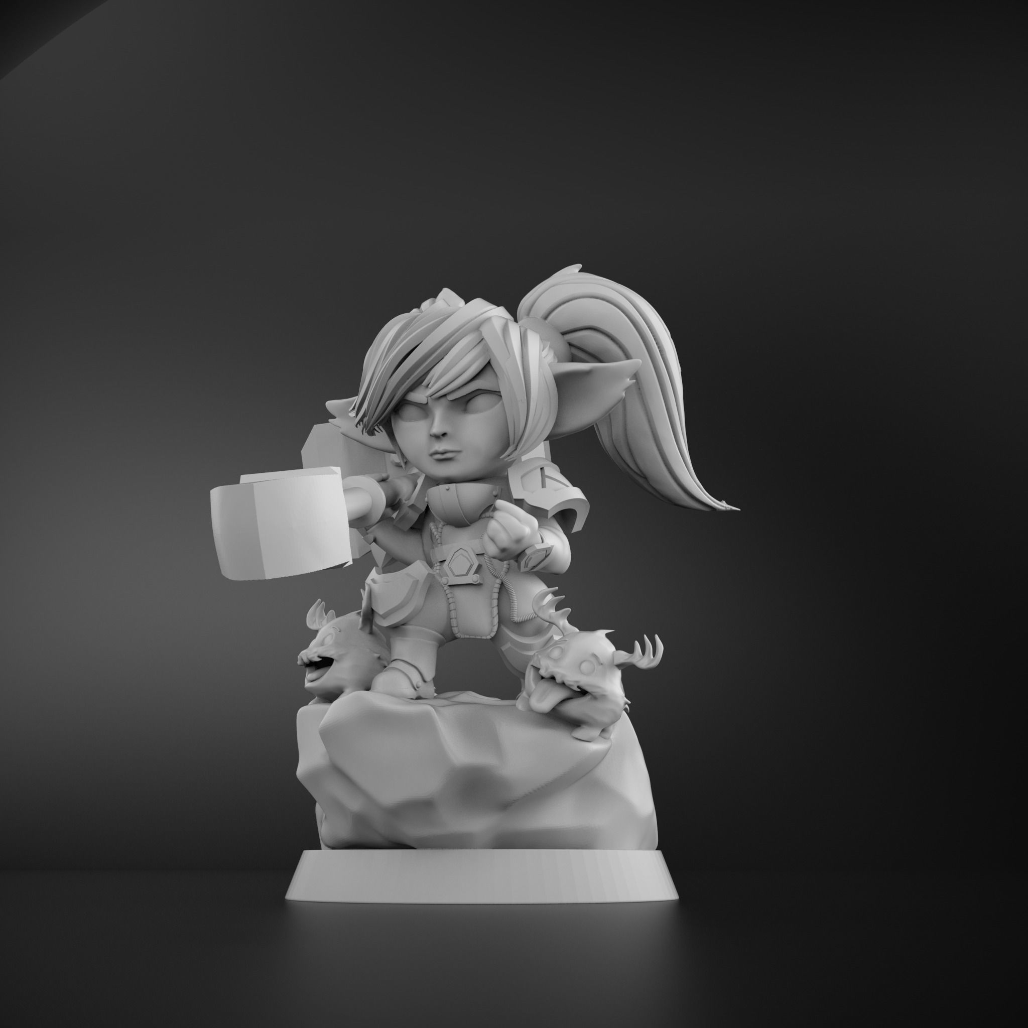 Poppy Base skin League of legends 3D model 3D printable | CGTrader