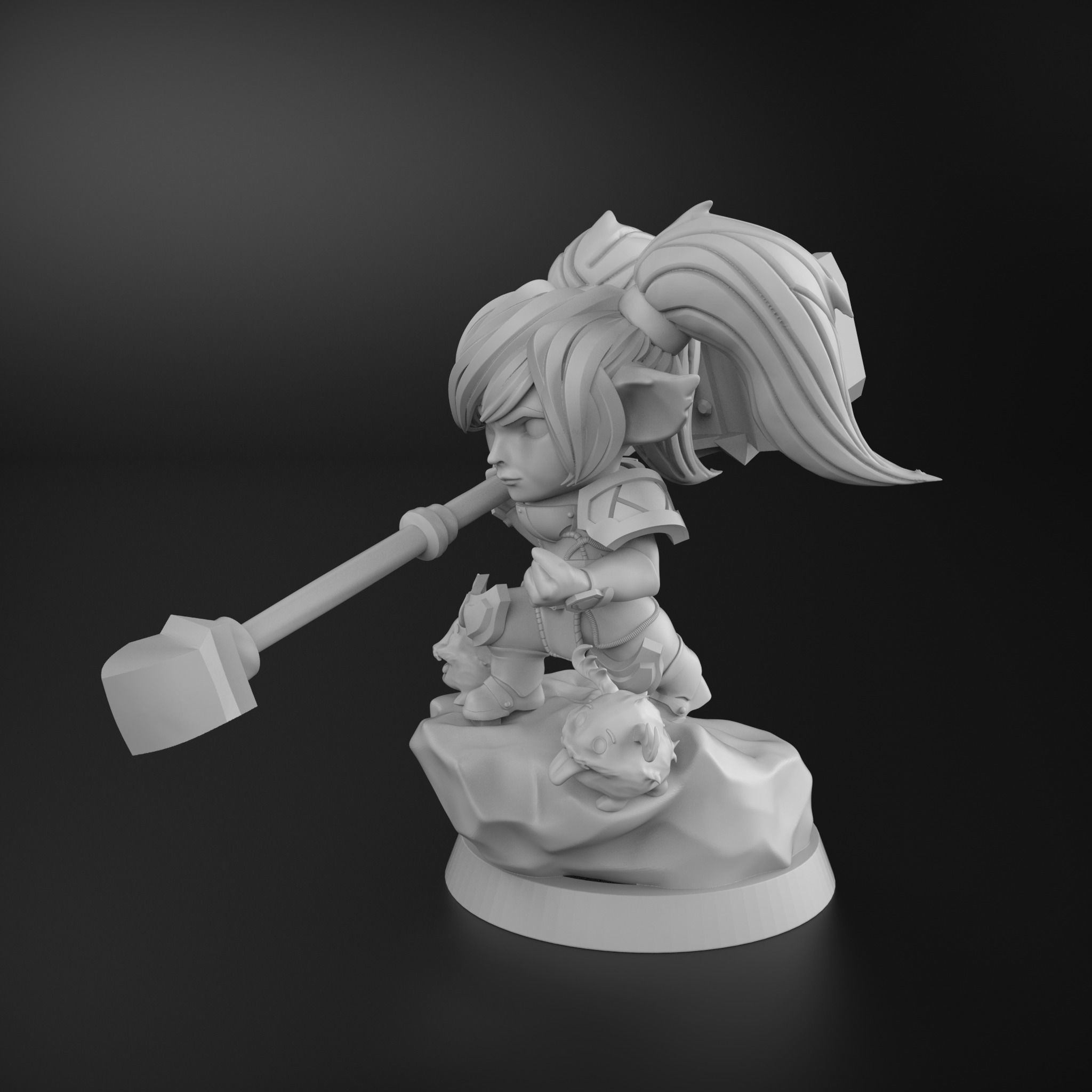 Poppy Base skin League of legends 3D model 3D printable | CGTrader