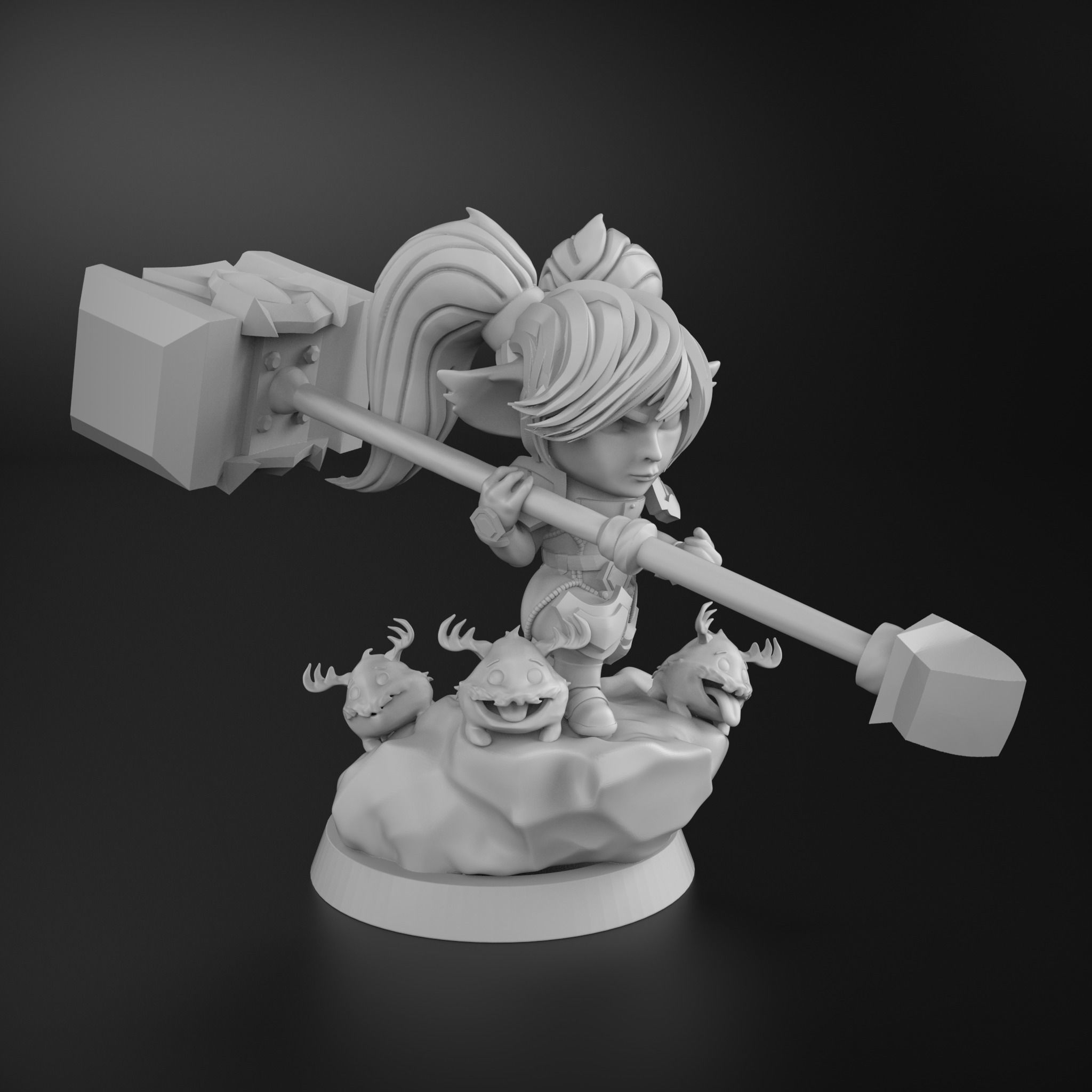 Poppy Base skin League of legends 3D model 3D printable | CGTrader