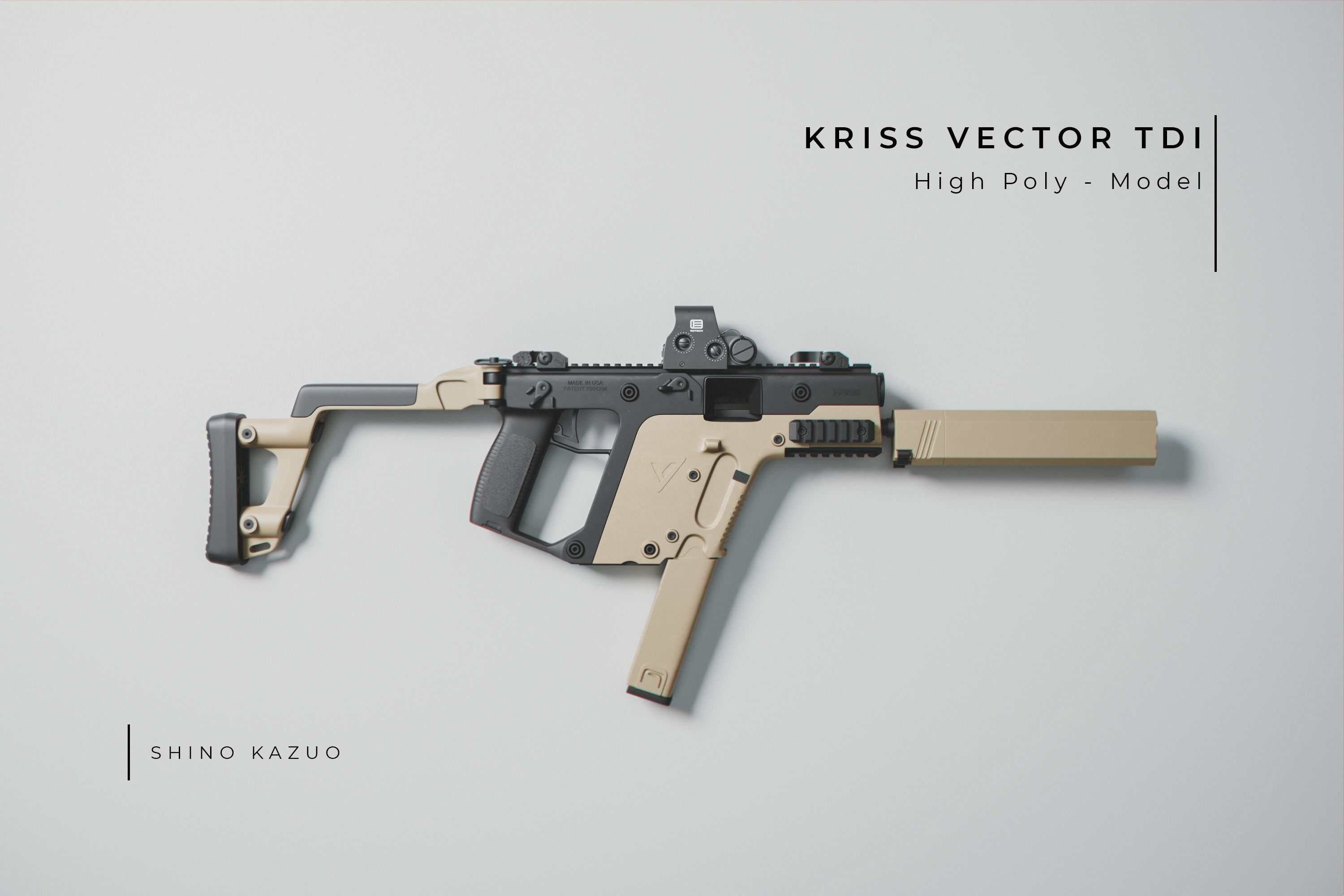 KRISS Vector - Rifle 3D model | CGTrader