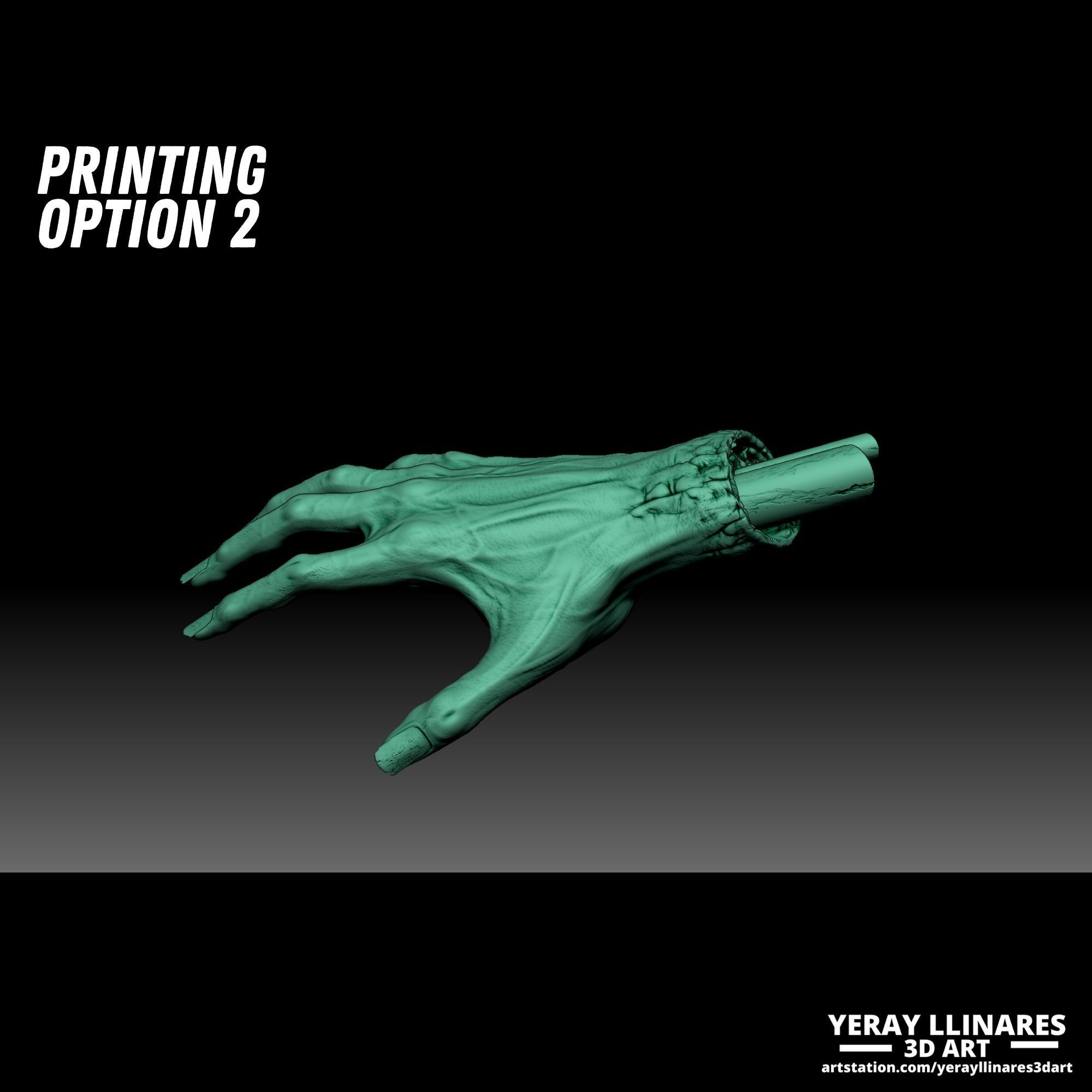 Zombie Hand Anatomic Model 3D model 3D printable | CGTrader