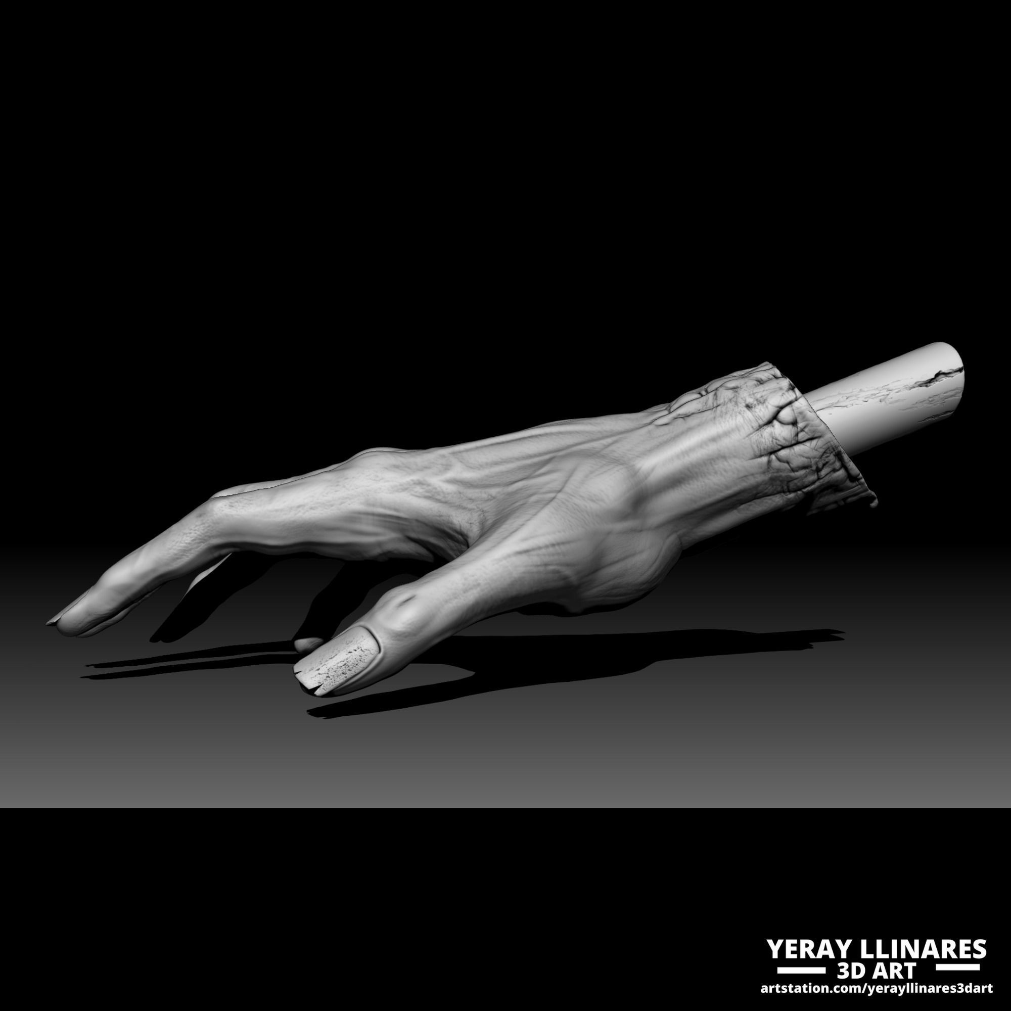 Zombie Hand Anatomic Model 3D model 3D printable | CGTrader