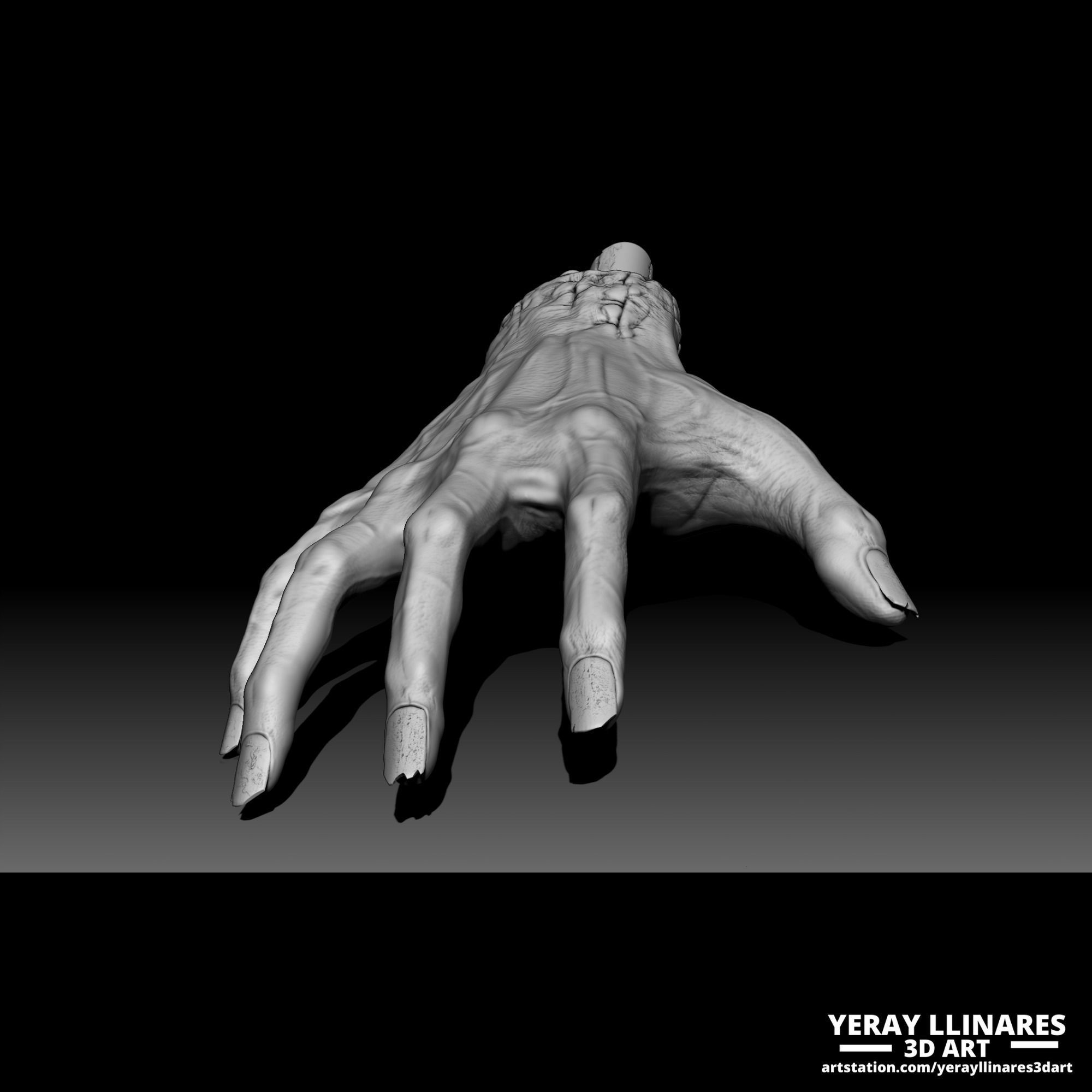 Zombie Hand Anatomic Model 3D model 3D printable | CGTrader