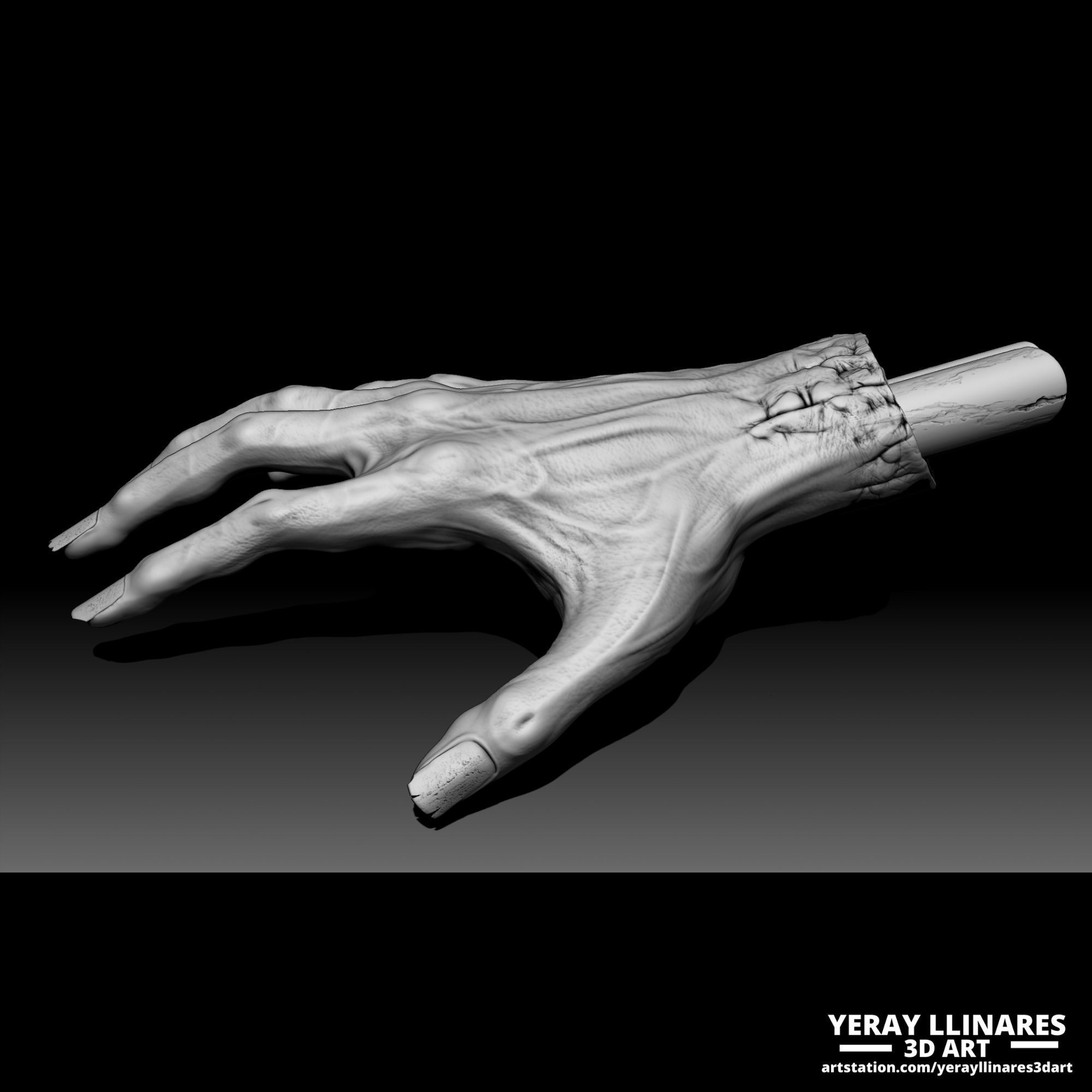 Zombie Hand Anatomic Model 3D model 3D printable | CGTrader