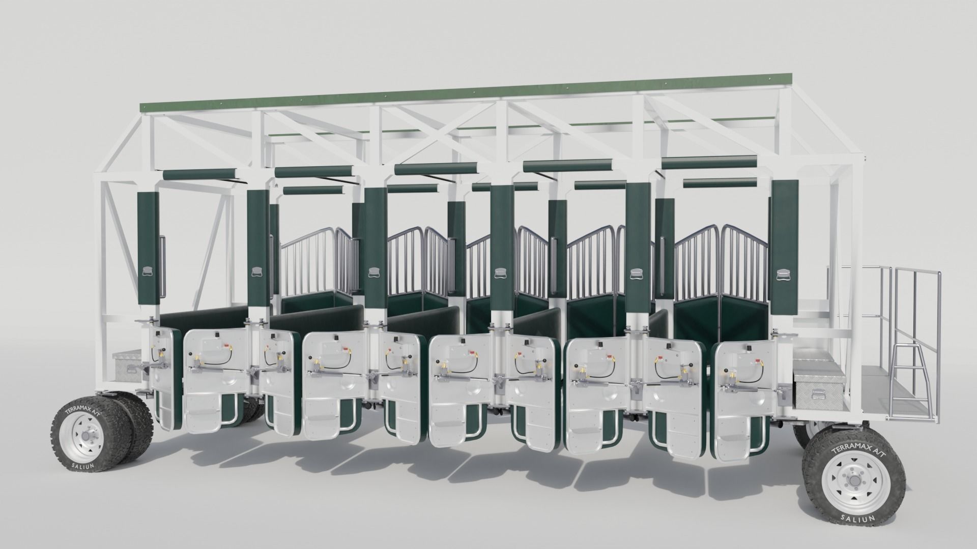 Horse Racing Starting Gate 3D model | CGTrader