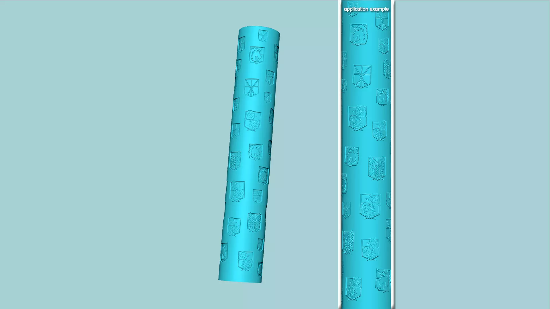 Texture Roll 81 Attack Titan Negative - Fondant Decoration Maker 3D ...