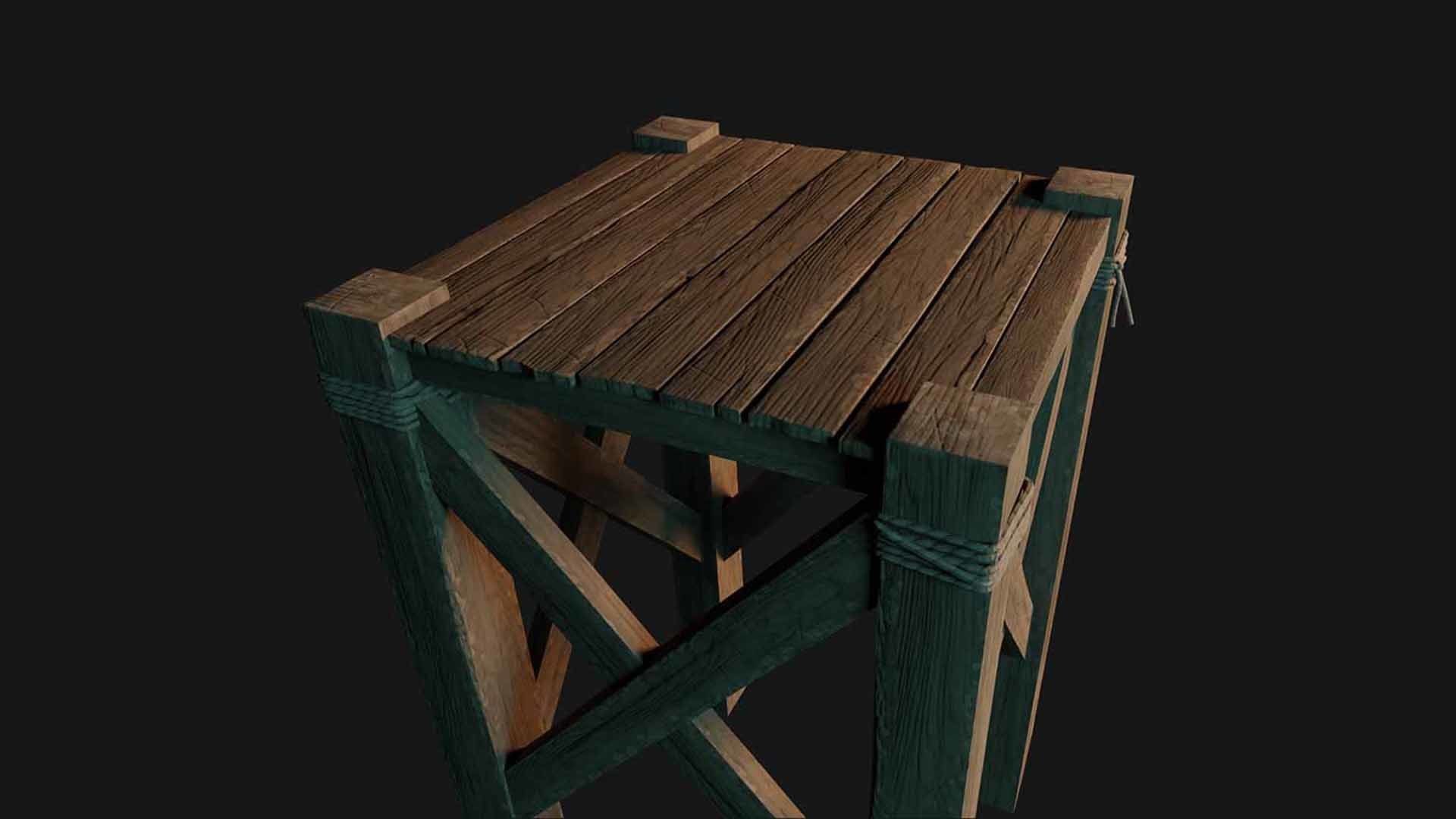 3D model Modular Wood Construction VR / AR / low-poly | CGTrader