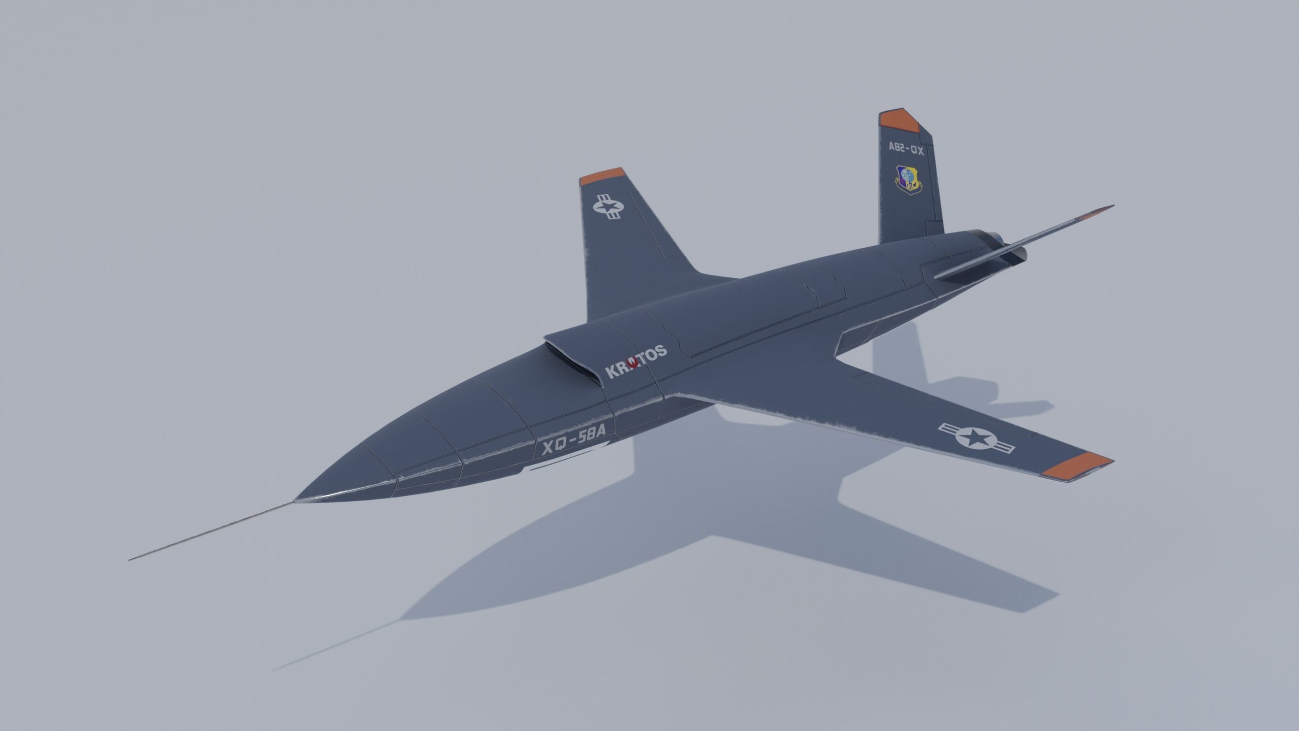 Kratos XQ-58 Valkyrie with 4K textures and PBR 3D model | CGTrader