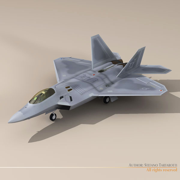 F22 raptor 3D model | CGTrader