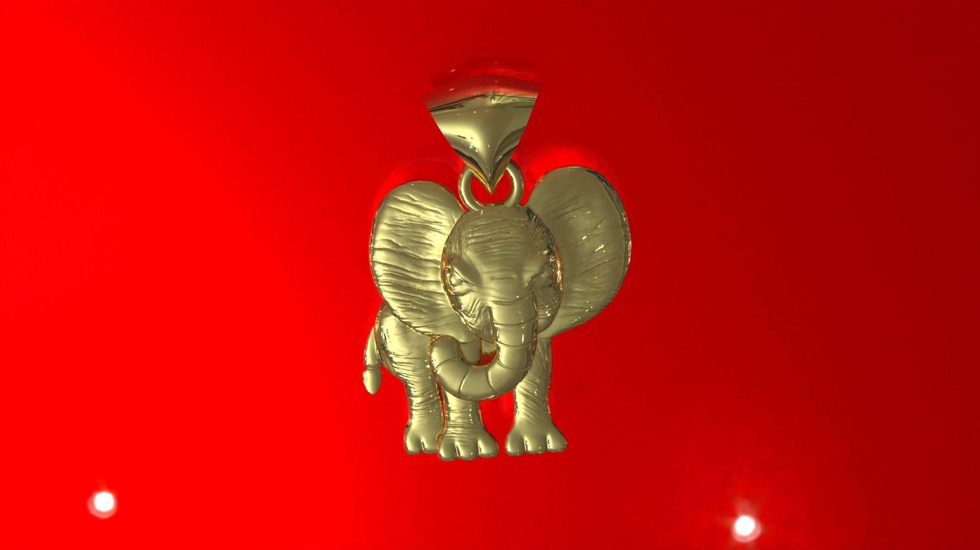 Elephant Pendant Good Luck Wisdom Symbol 3D model 3D printable | CGTrader