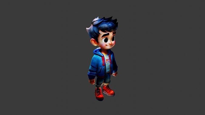 3D model Student Boy VR / AR / low-poly | CGTrader