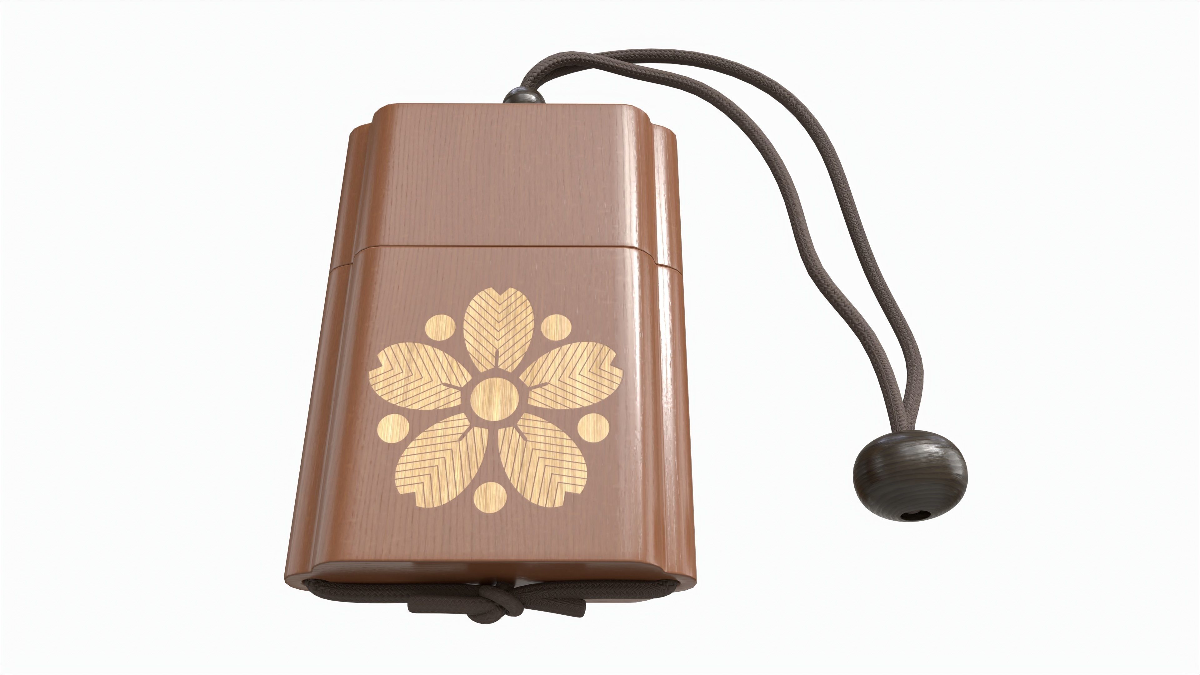 Japanese Inro Wooden Box 3D model | CGTrader