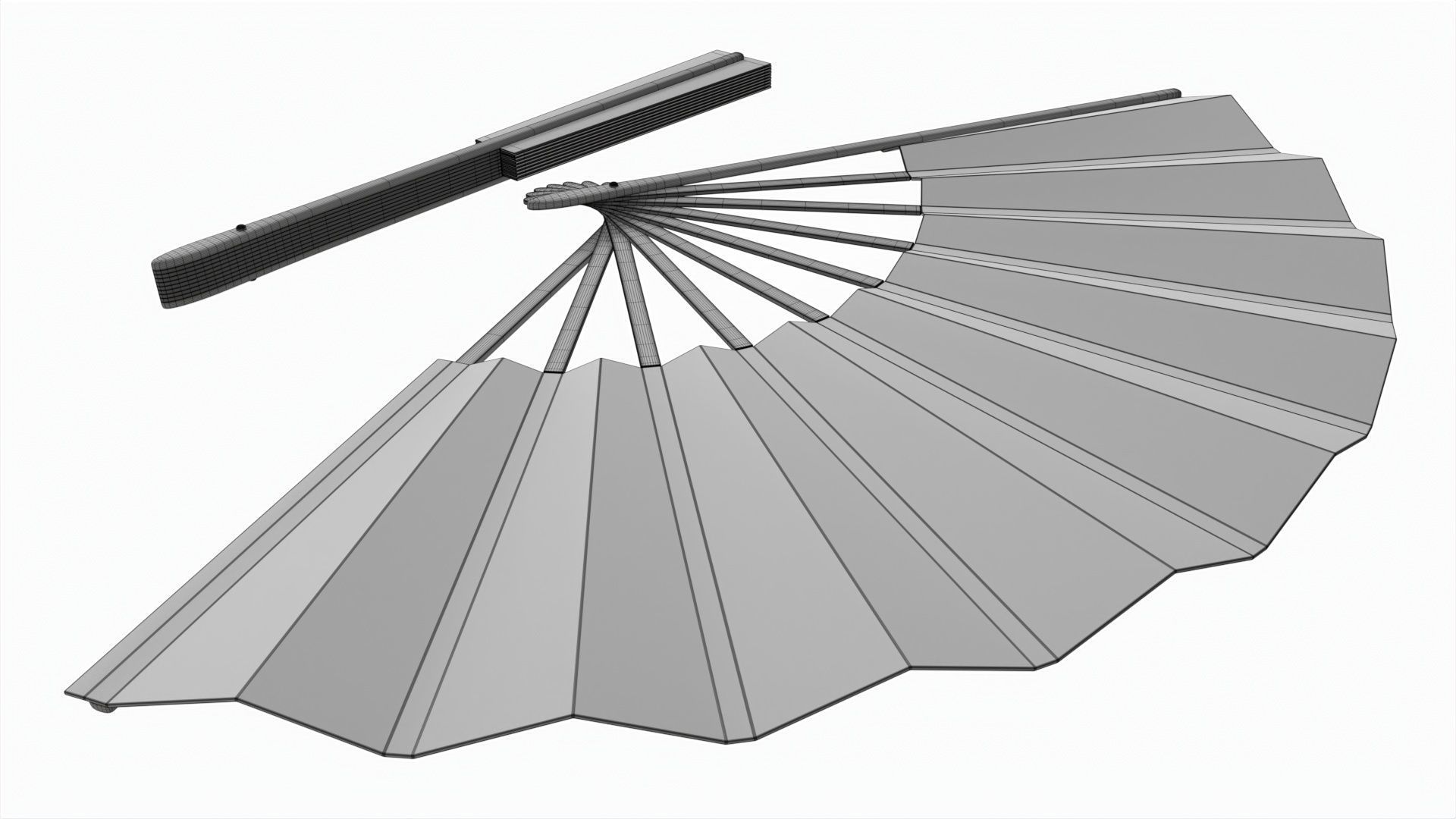 Japanese Ogi Fan for Dancing 3D model | CGTrader