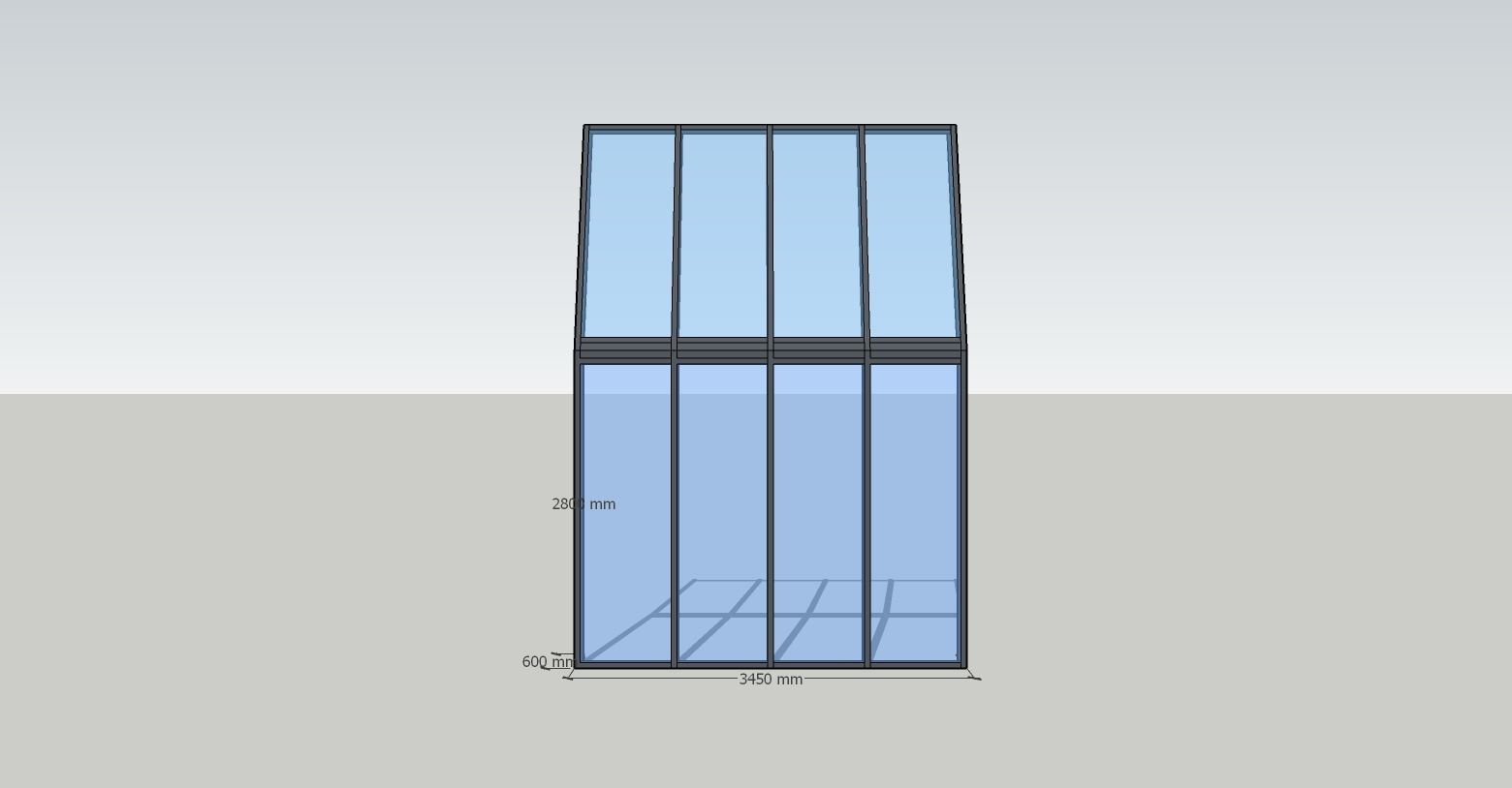 Glass roof 3D model | CGTrader