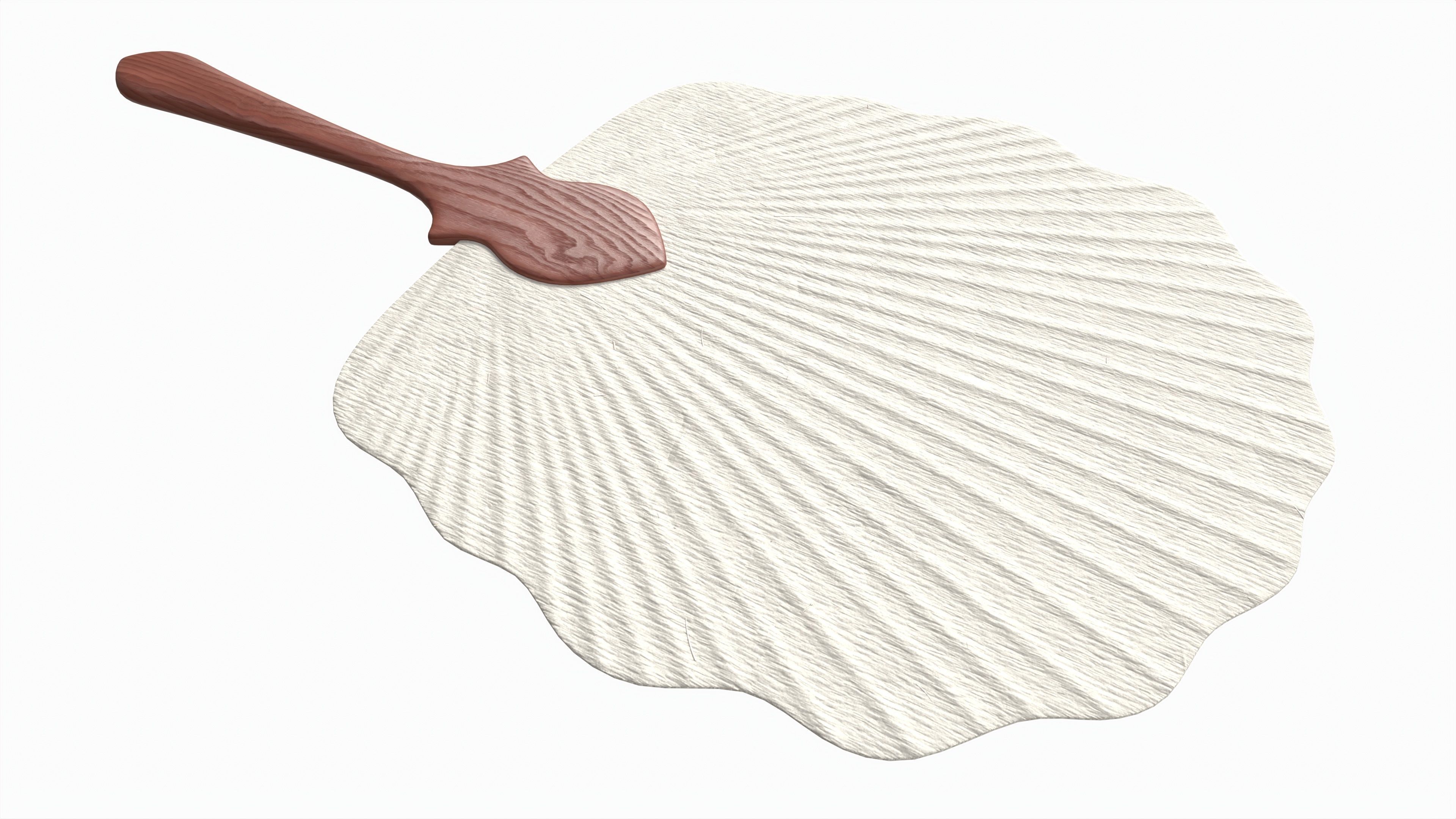 Japanese Uchiwa Hand Fan 03 free 3D model | CGTrader