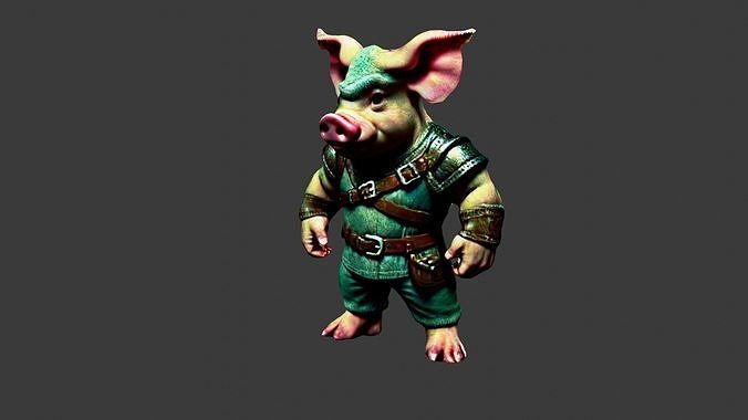 3D model Pig Man VR / AR / low-poly | CGTrader