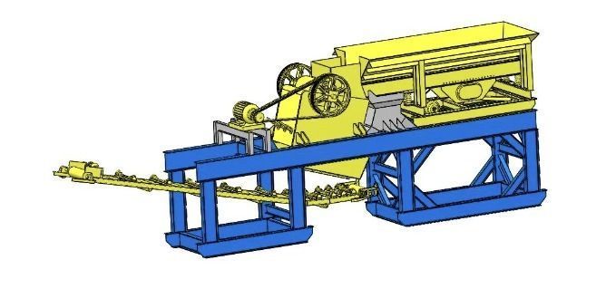 3D digital simulation drawing of a new crusher 3D model | CGTrader