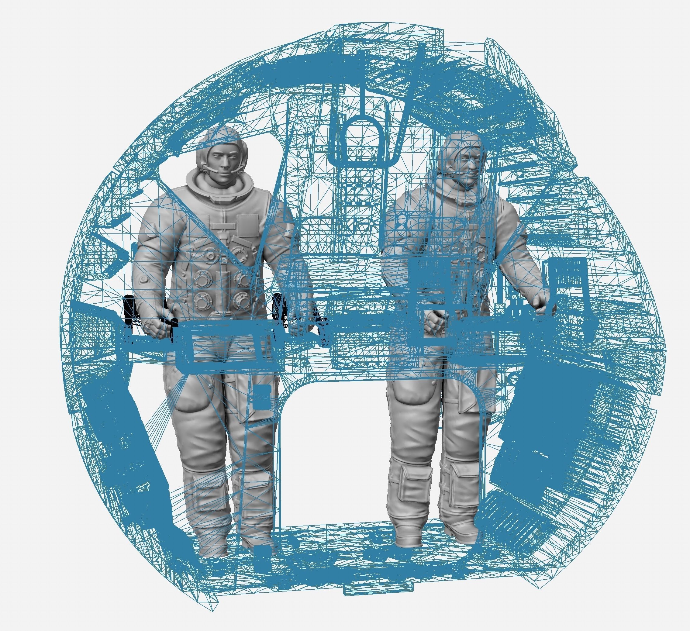 Apollo LEM Crew 3D model 3D printable | CGTrader