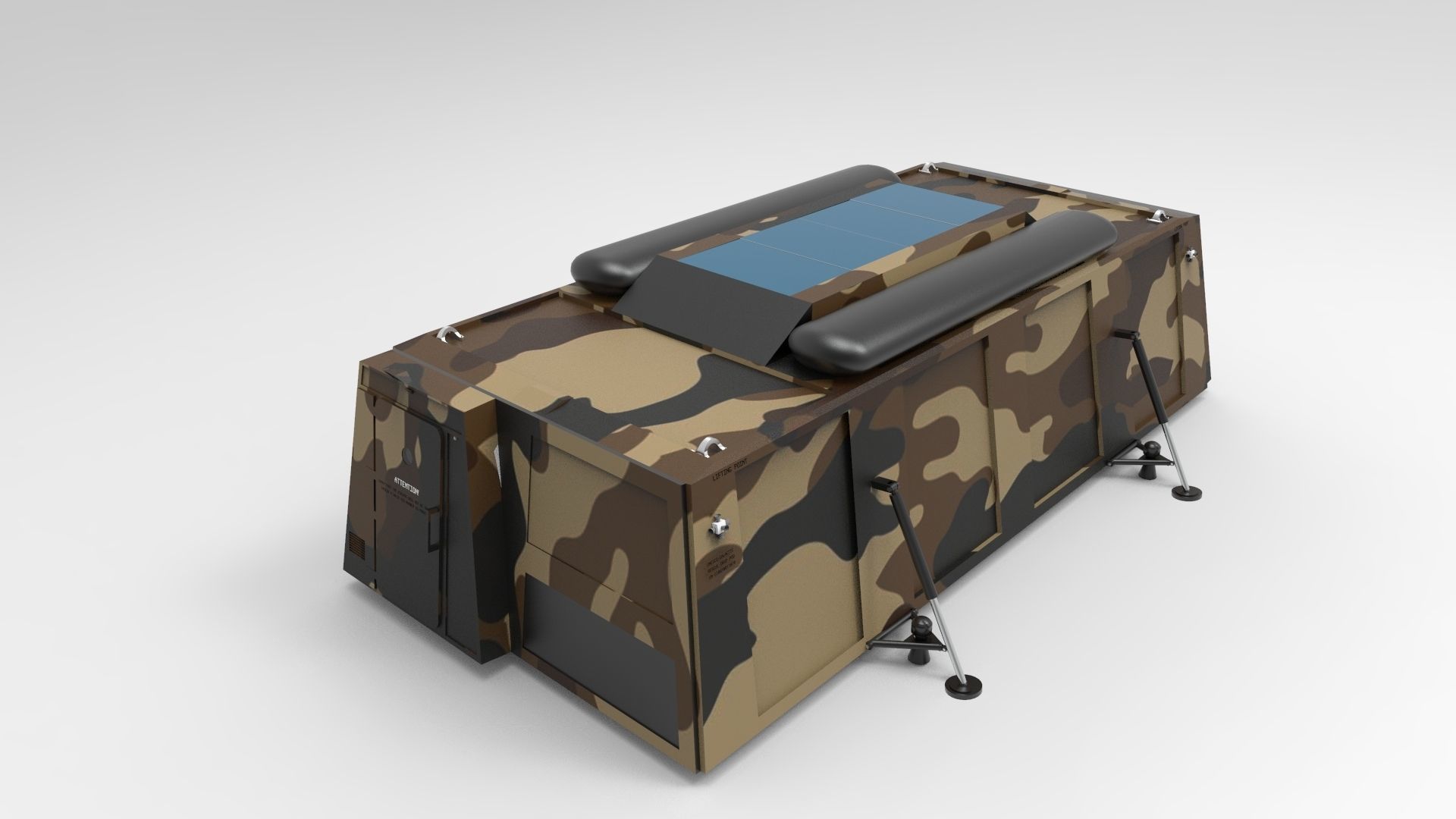 military portable basecamp 3D model | CGTrader