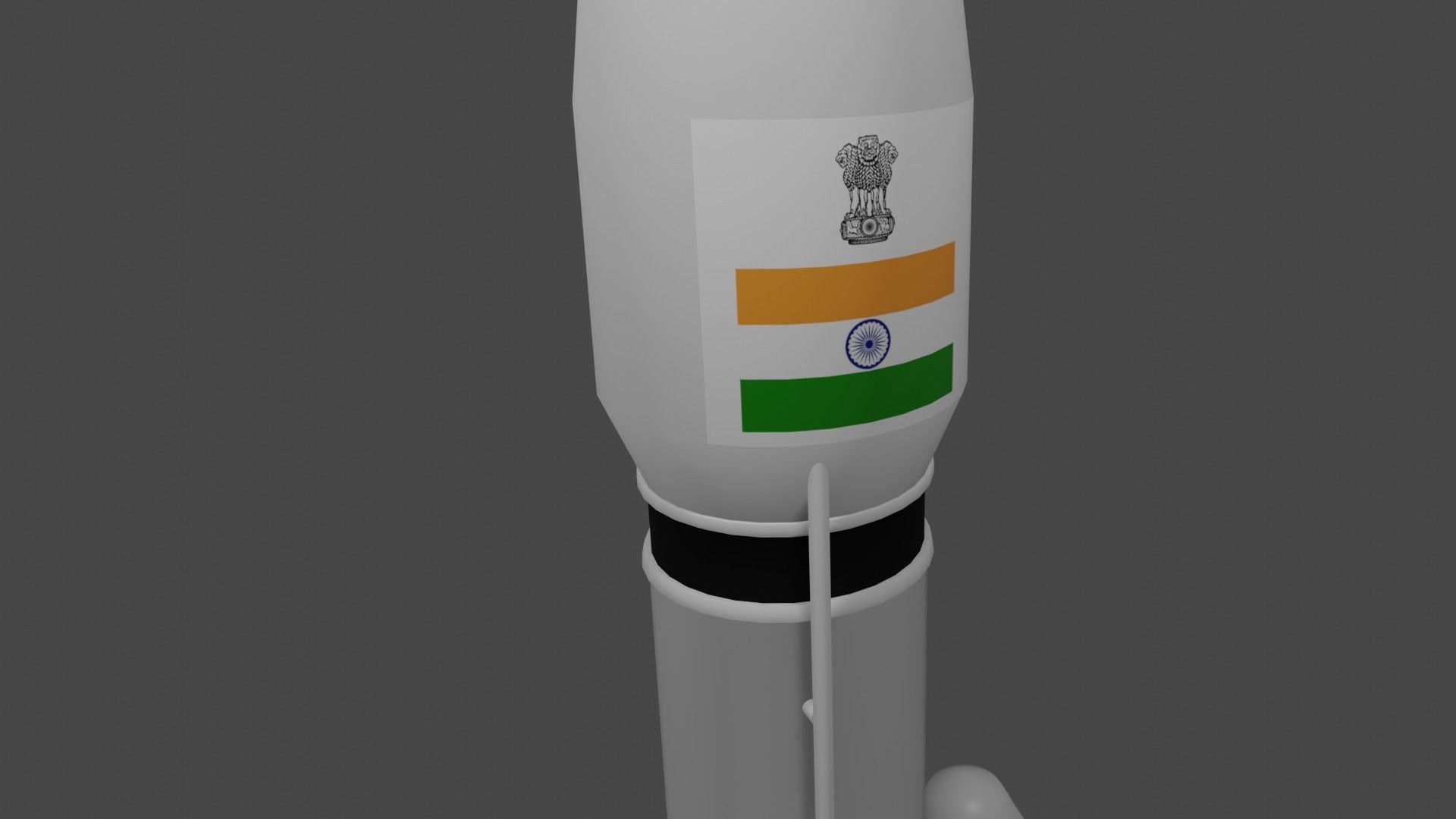 3D model PSLV ISRO CHANDRAYAAN 3 Low-poly 3D model VR / AR / low-poly ...