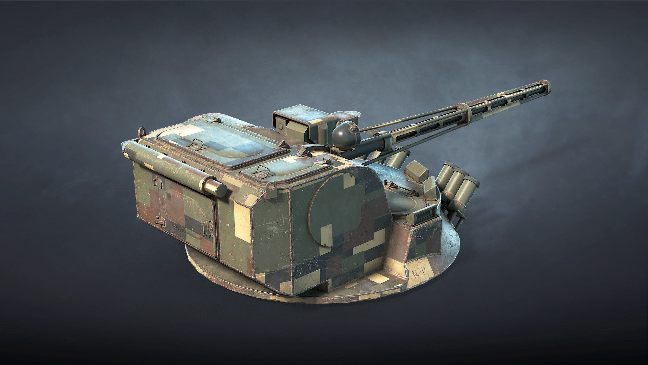 3D model KBA-105 Shkval Combat Module VR / AR / low-poly | CGTrader