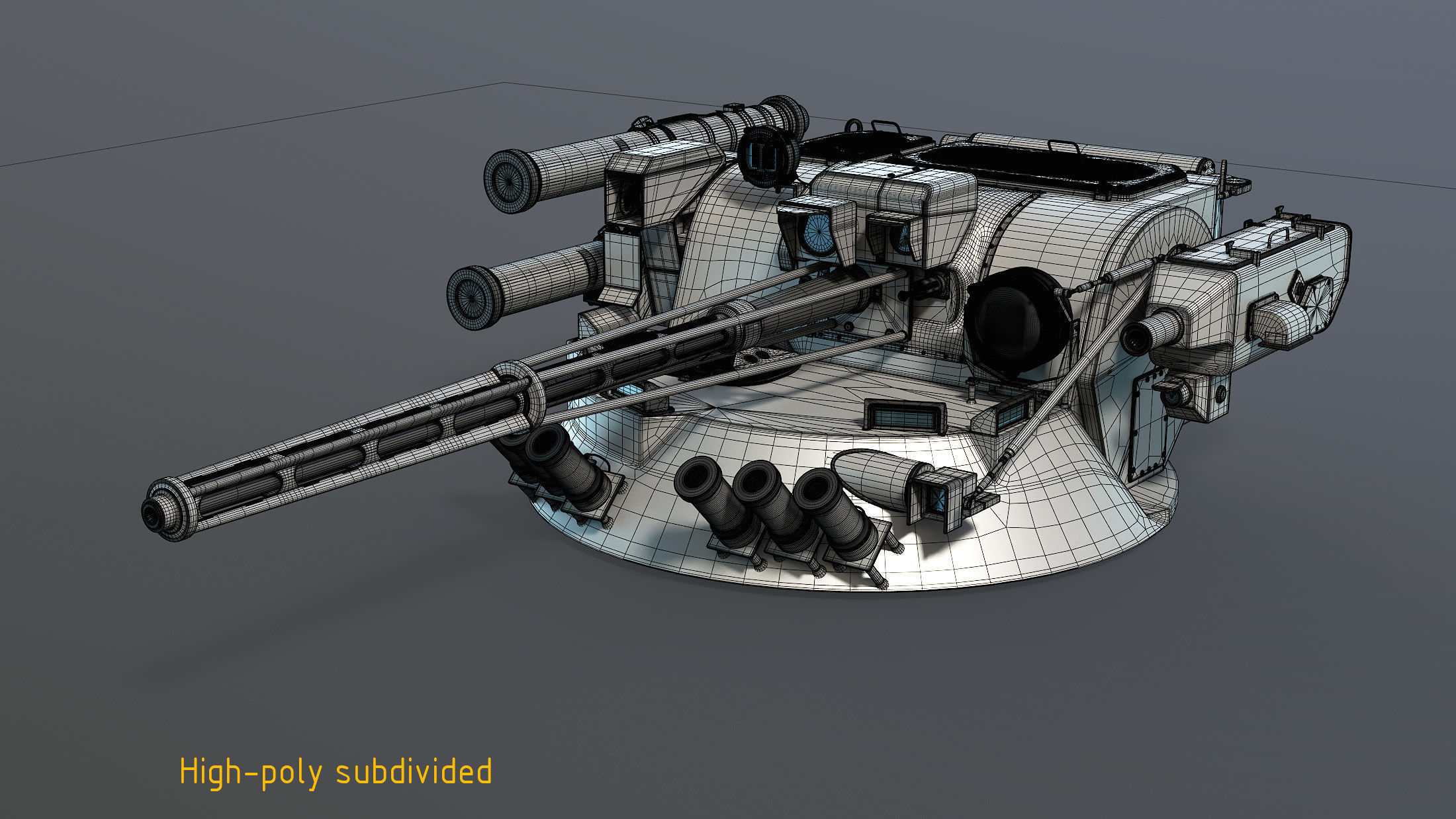 3D model KBA-105 Shkval Combat Module VR / AR / low-poly | CGTrader