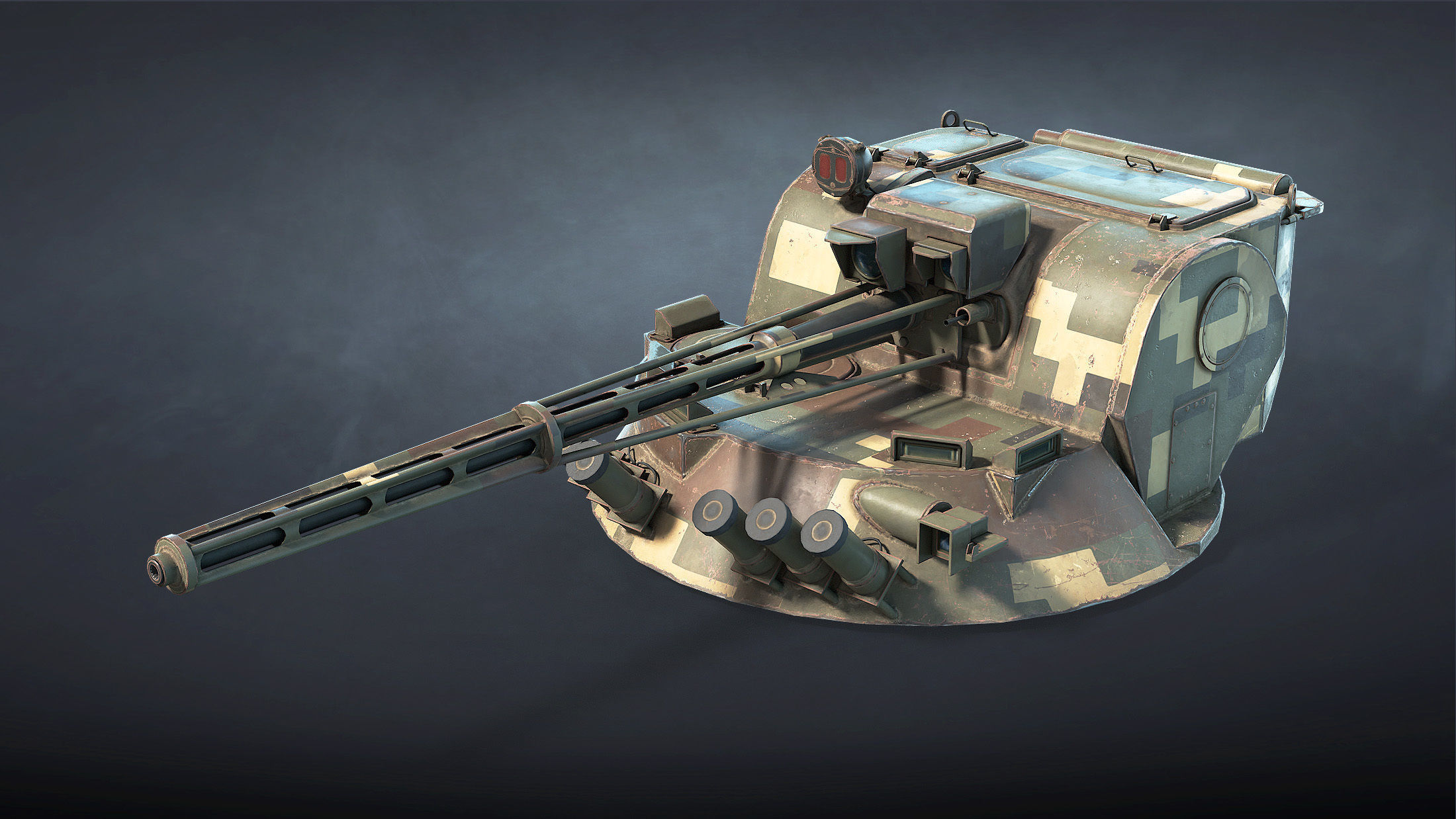 3D model KBA-105 Shkval Combat Module VR / AR / low-poly | CGTrader