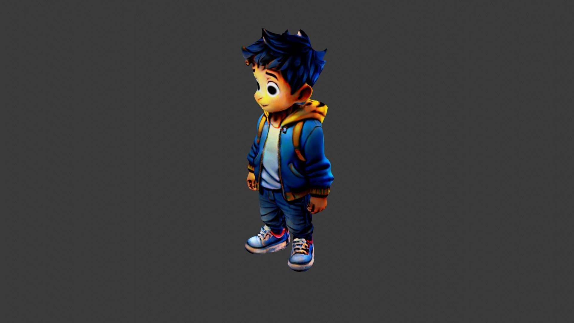 3D model Boy Cartoon Character VR / AR / low-poly | CGTrader