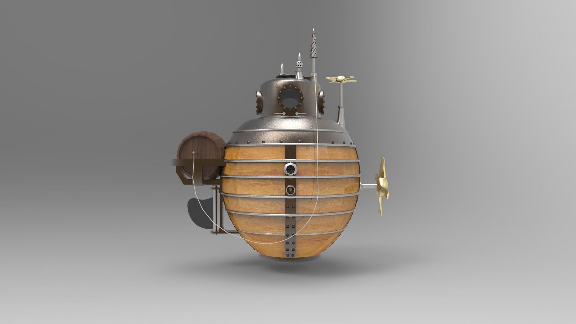 historical concept of old submarines 3D model | CGTrader