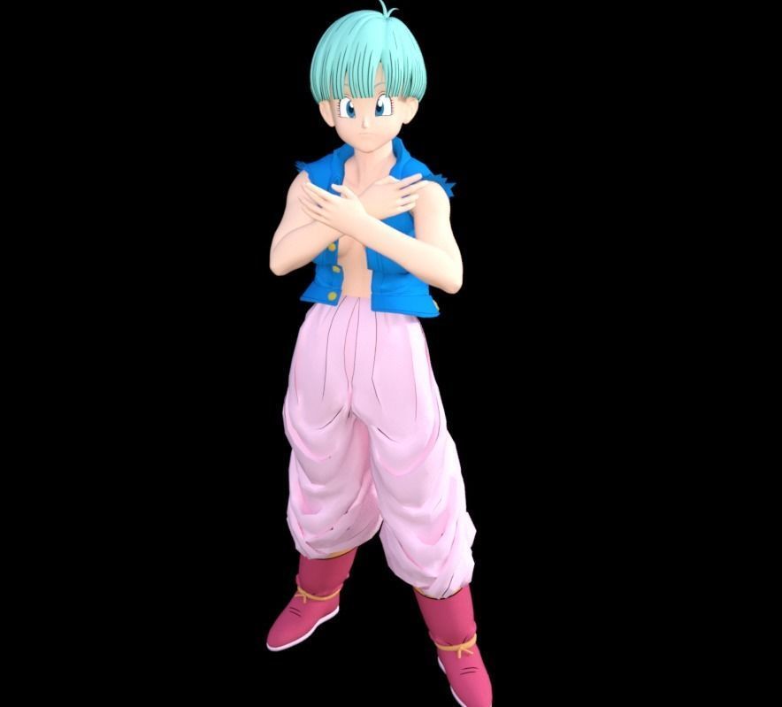 Bulma cool outfit 3D model 3D printable | CGTrader