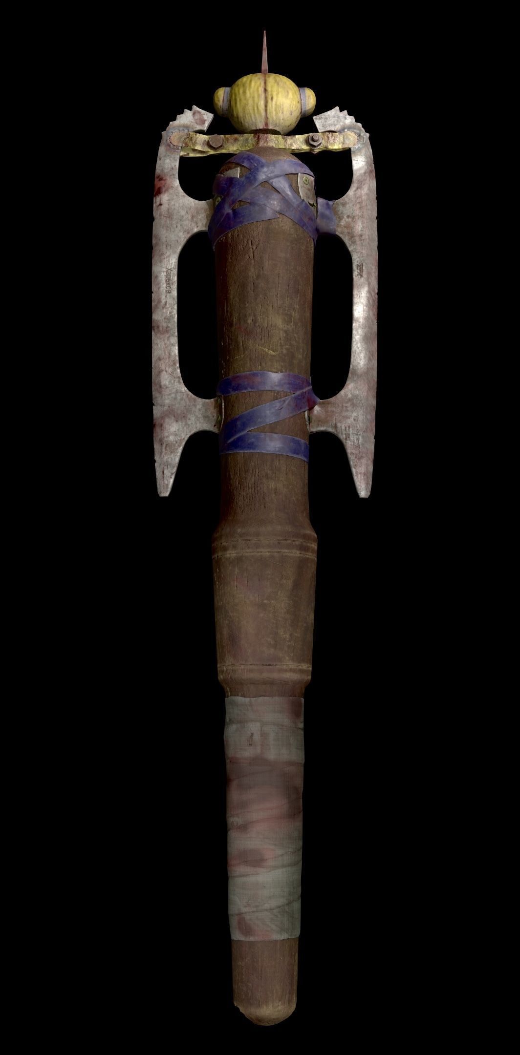 3D model Makogon The Killer apocalyptic style weapon VR / AR / low-poly ...