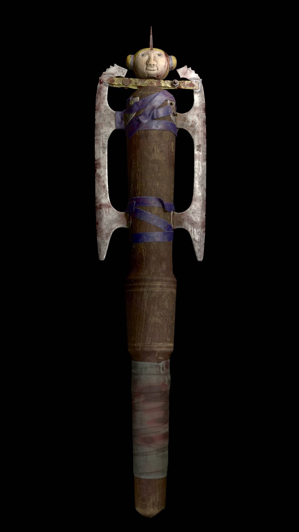 3D model Makogon The Killer apocalyptic style weapon VR / AR / low-poly ...