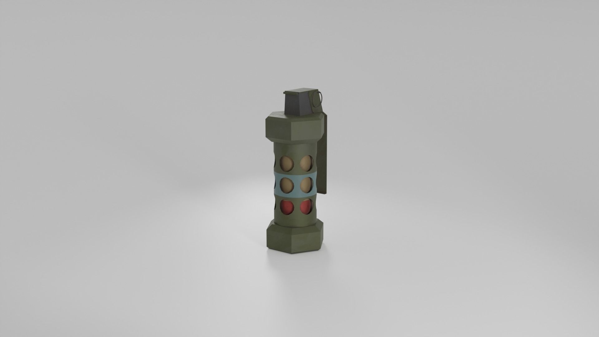 3D model Textured and Rigged Flashbang VR / AR / low-poly | CGTrader