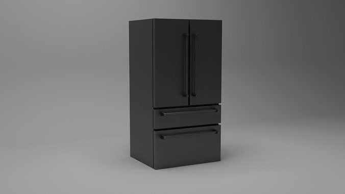 Modern Fridge free 3D model | CGTrader