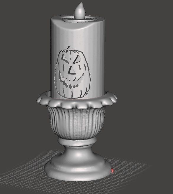 Halloween smiling candles 3D model 3D printable | CGTrader
