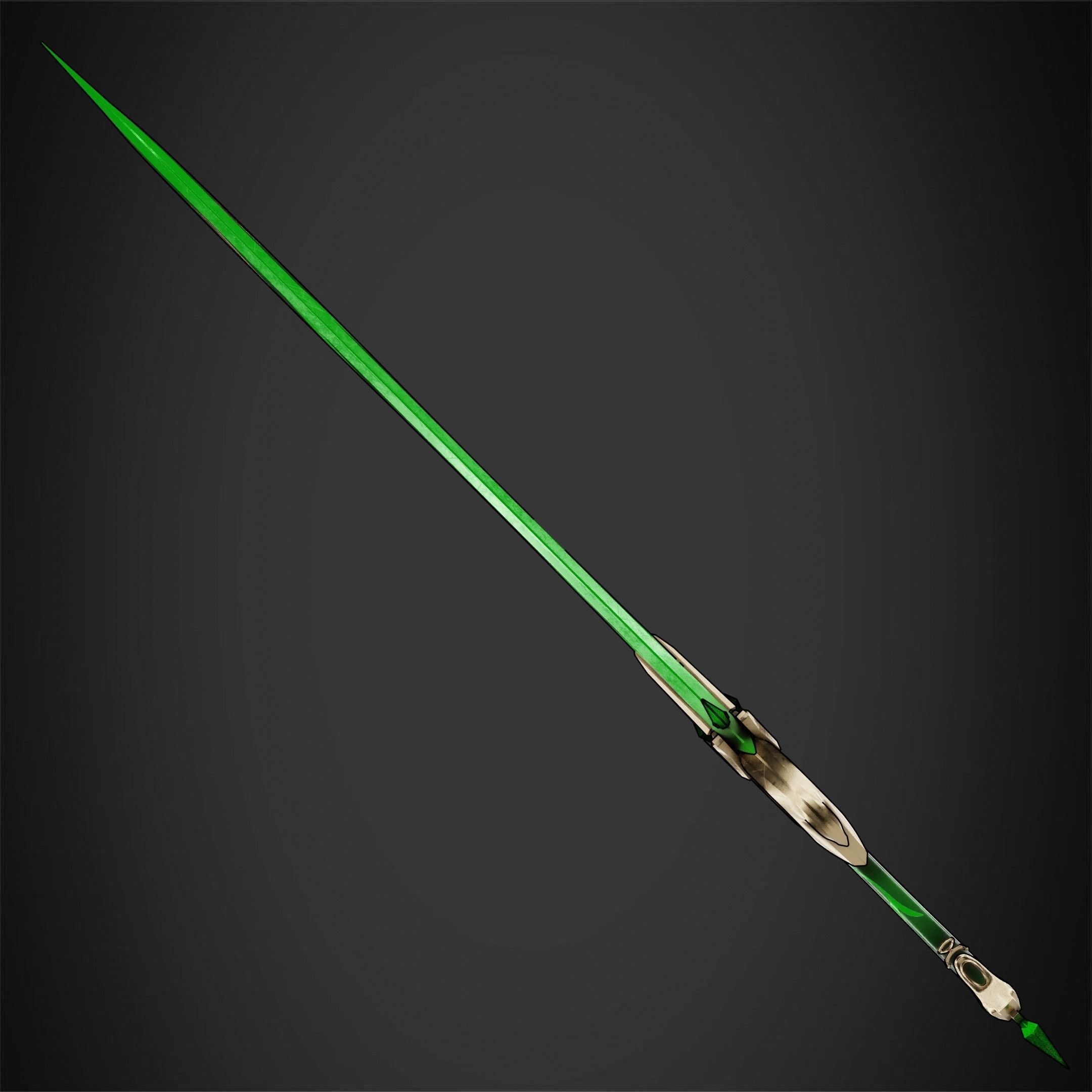 Genshin Impact Primordial Jade Cutter Sword for Cosplay 3D model 3D ...