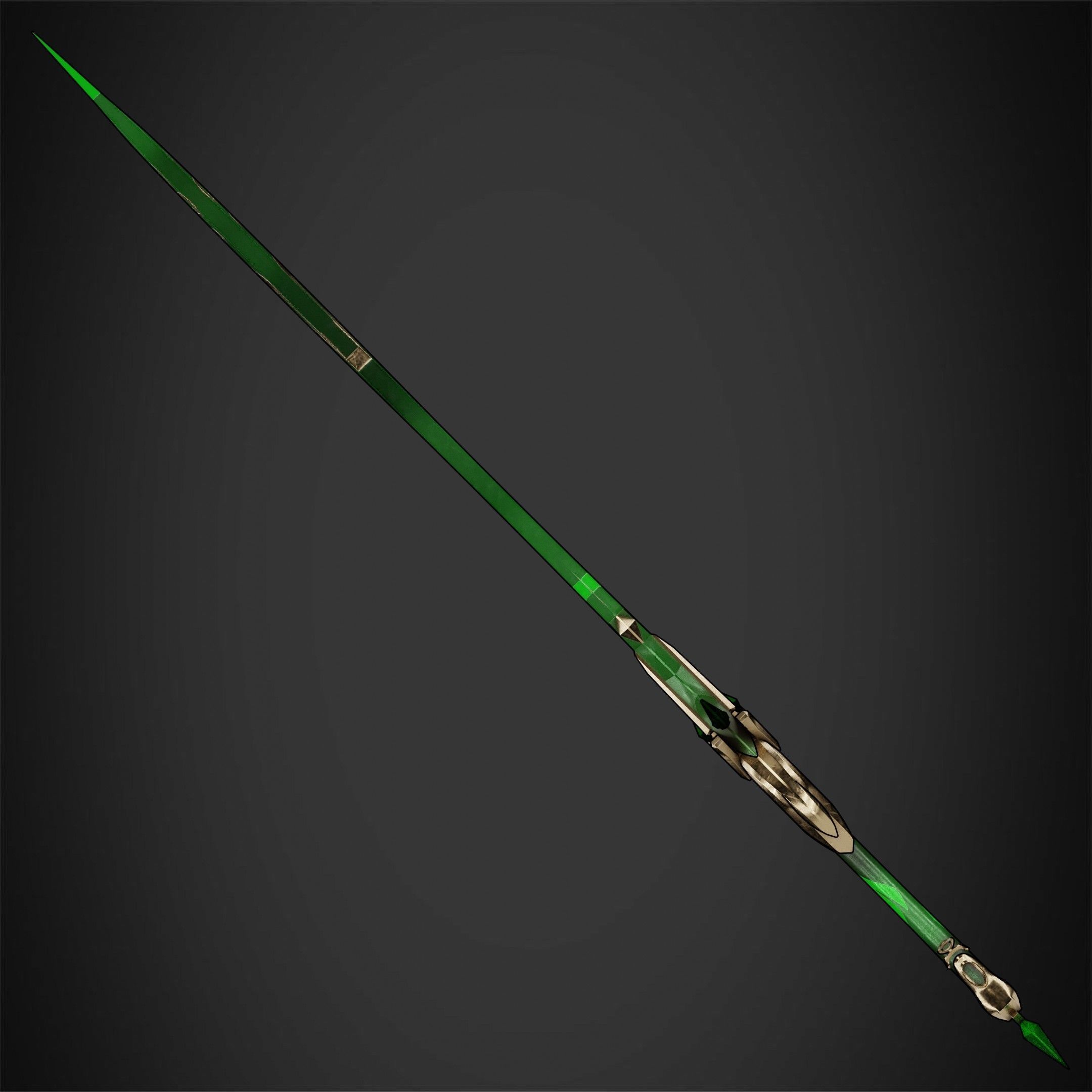 Genshin Impact Primordial Jade Cutter Sword for Cosplay 3D model 3D ...