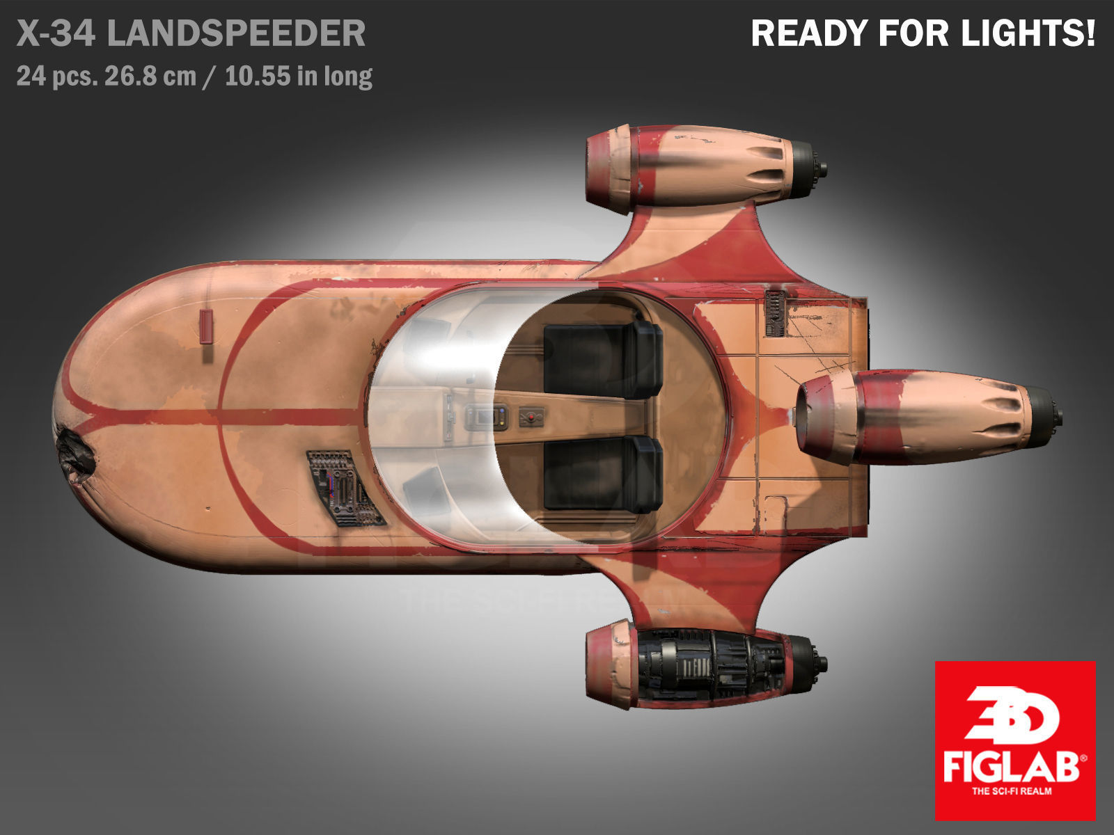 LUKE SKYWALKER X-34 LANDSPEEDER 3D model | CGTrader